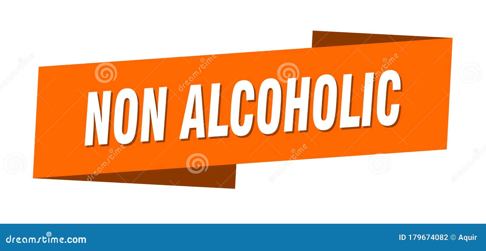 Non Alcoholic Banner Template. Non Alcoholic Ribbon Label Stock Vector ...