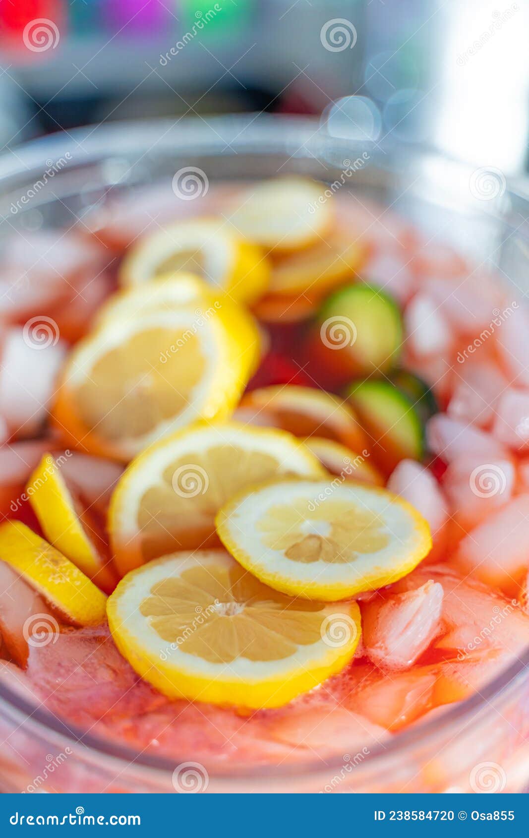 Non Alcoholic Fruit Punch in Dispenser Ready To Drink Stock Photo ...