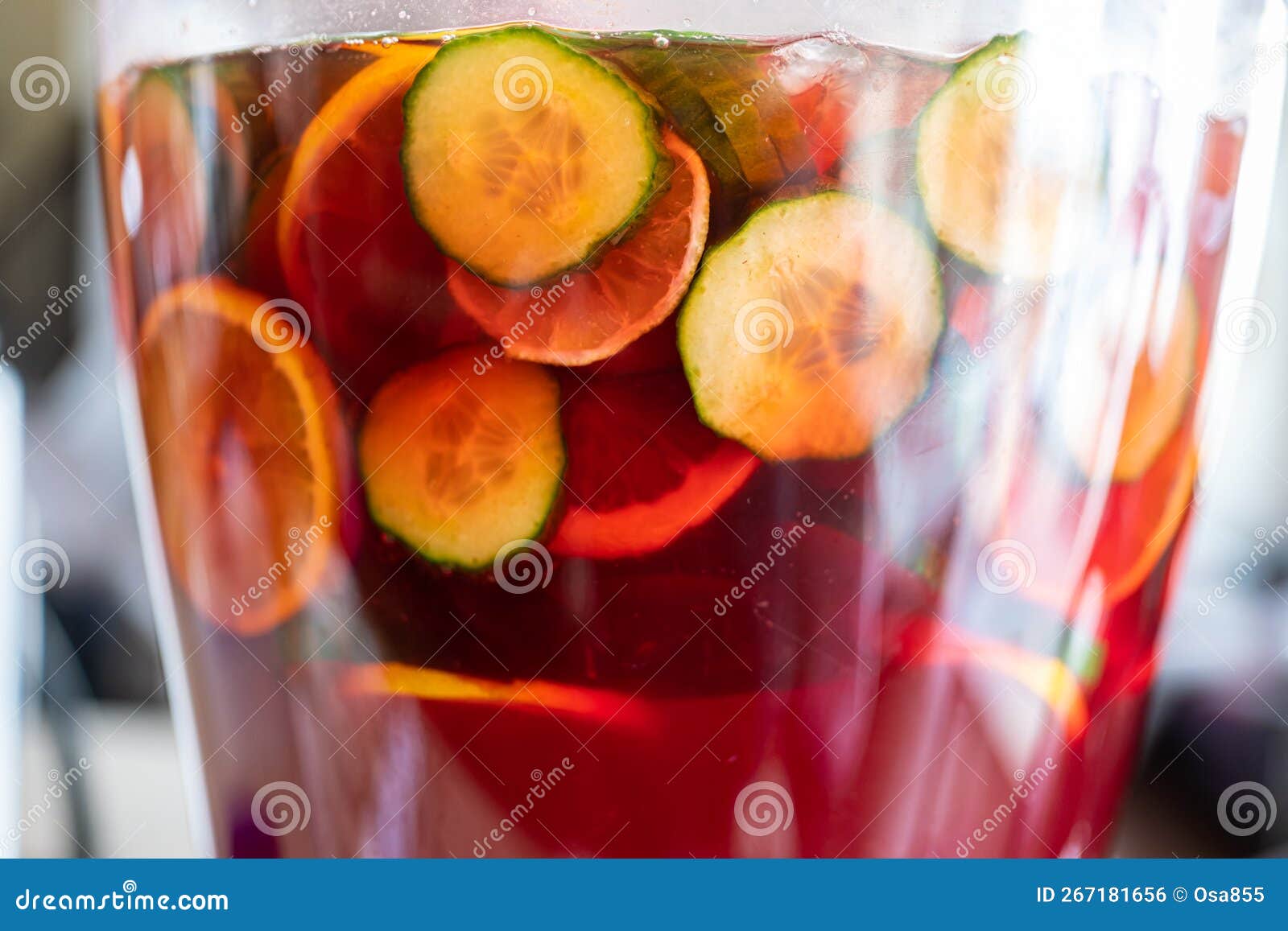 Non Alcoholic Fruit Punch in Dispenser Ready To Drink Stock Photo ...