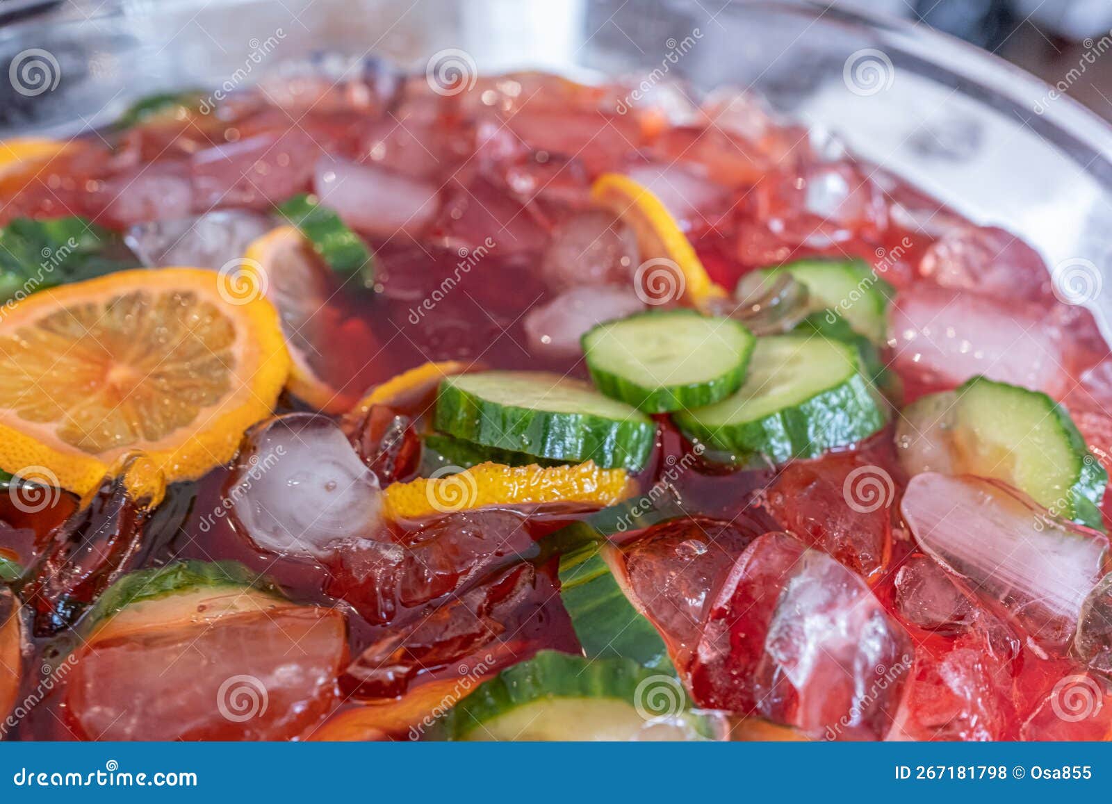 Non Alcoholic Fruit Punch in Dispenser Ready To Drink Stock Photo ...