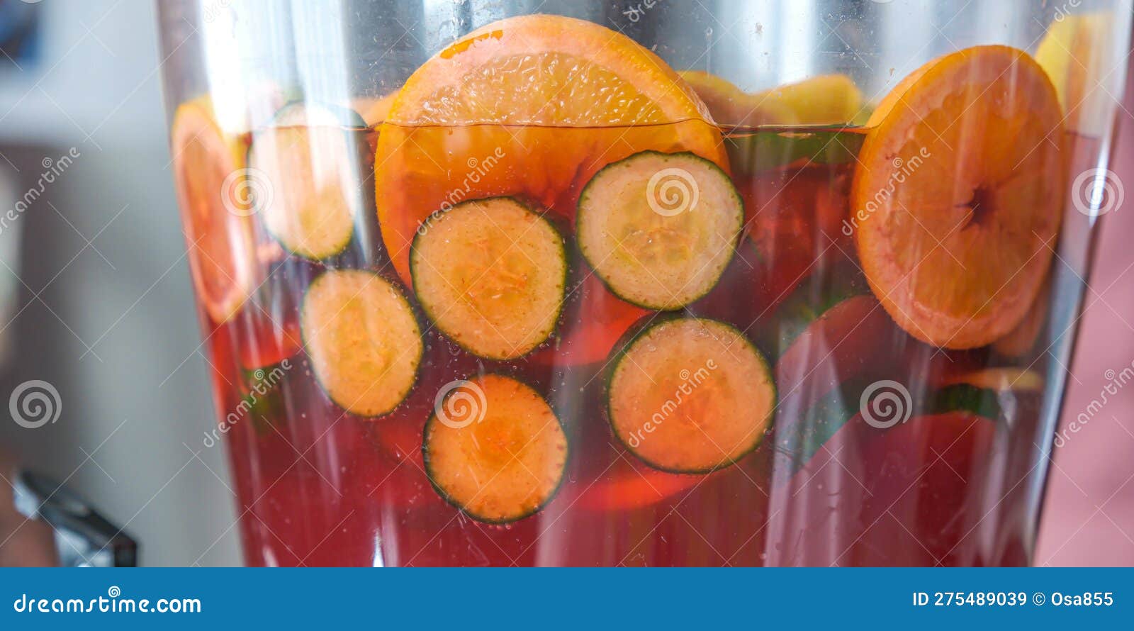 Non Alcoholic Fruit Punch in Dispenser Ready To Drink Stock Image ...