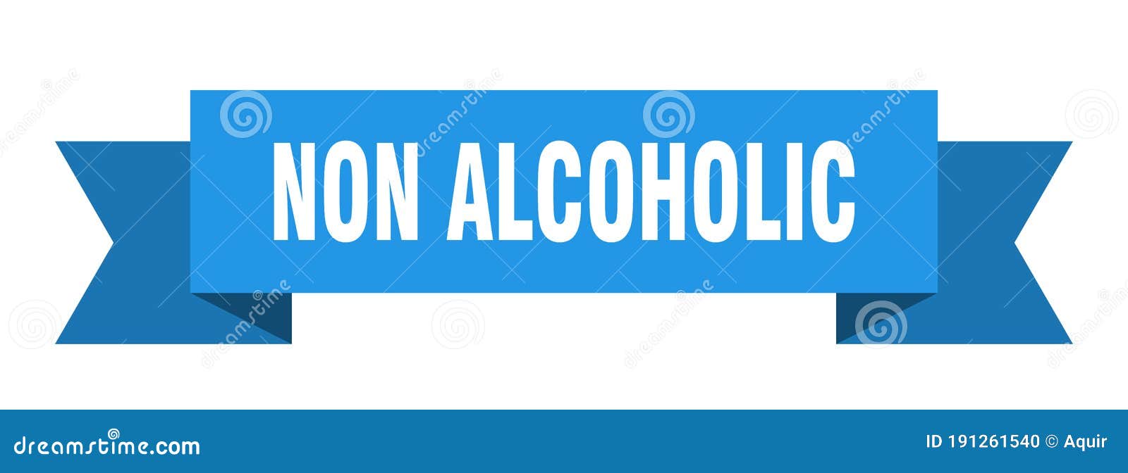 Non alcoholic ribbon. stock vector. Illustration of white - 191261540