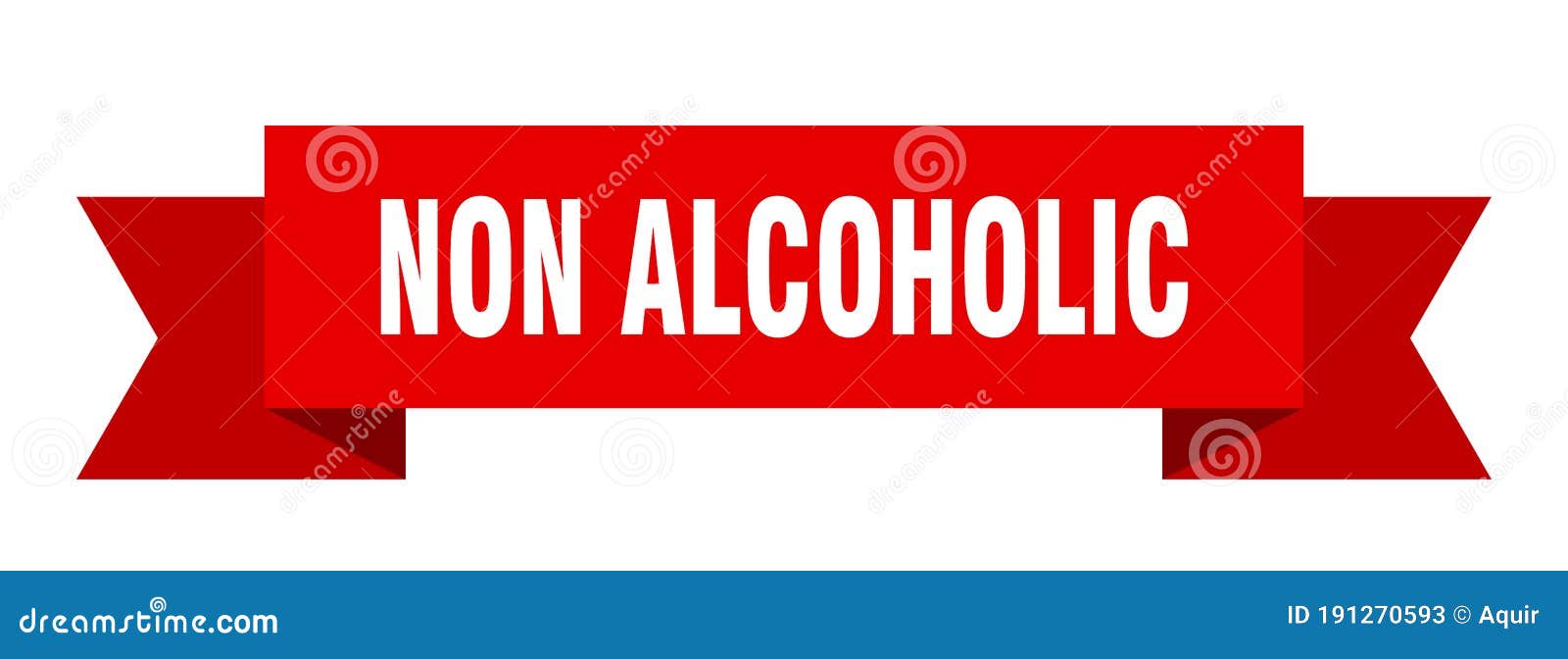 Non alcoholic ribbon. stock vector. Illustration of template - 191270593
