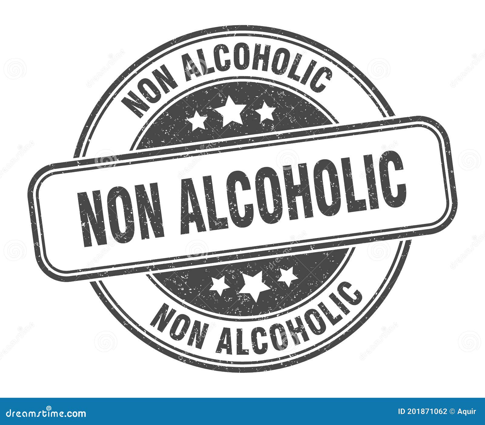 Non Alcoholic Stamp. Non Alcoholic Round Grunge Sign Stock Vector ...