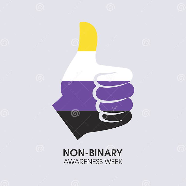 Non-Binary Awareness Week Vector Stock Vector - Illustration of ...