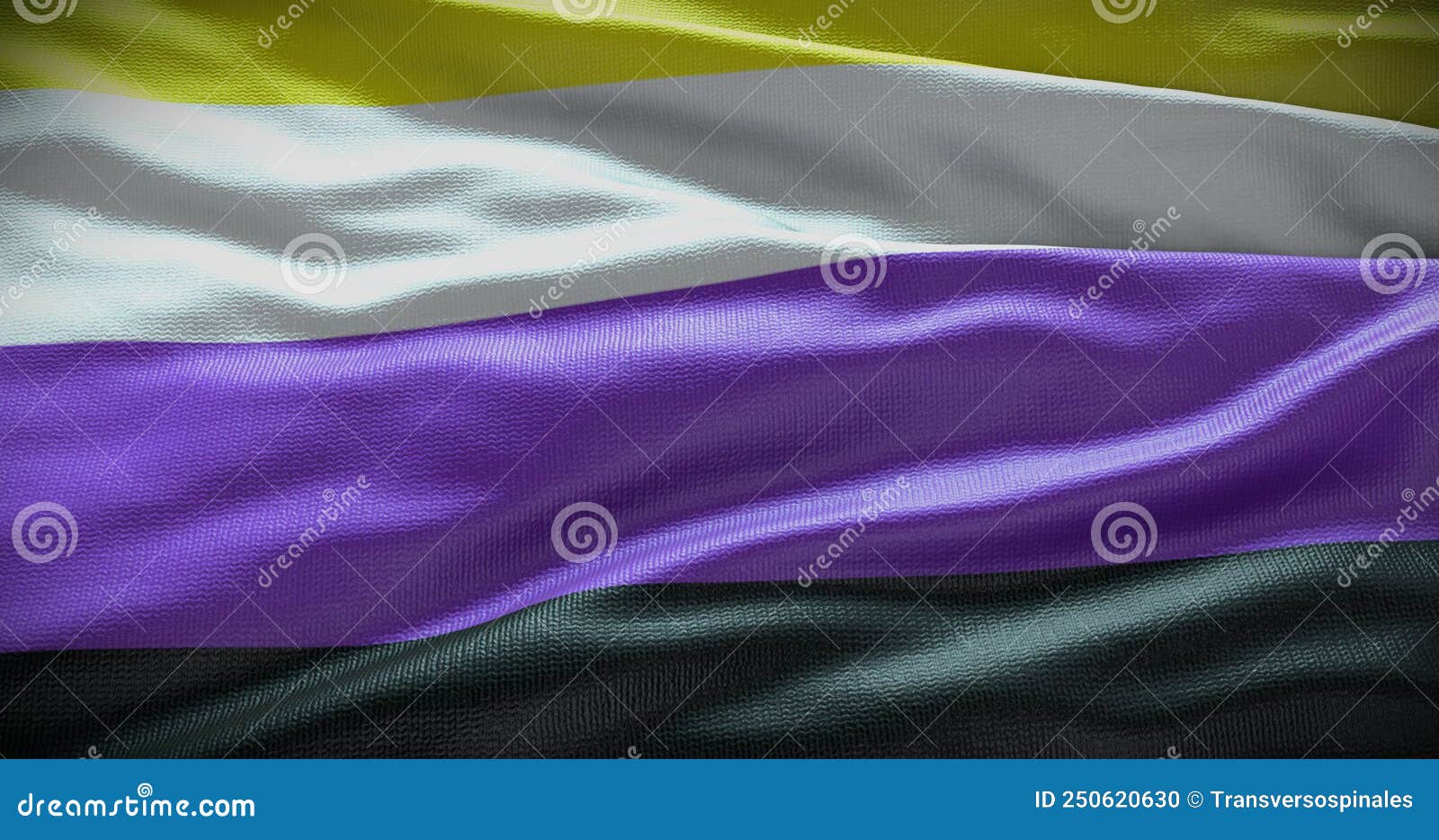 Non Binary Symbol Background, 3D Illustration Stock Illustration ...
