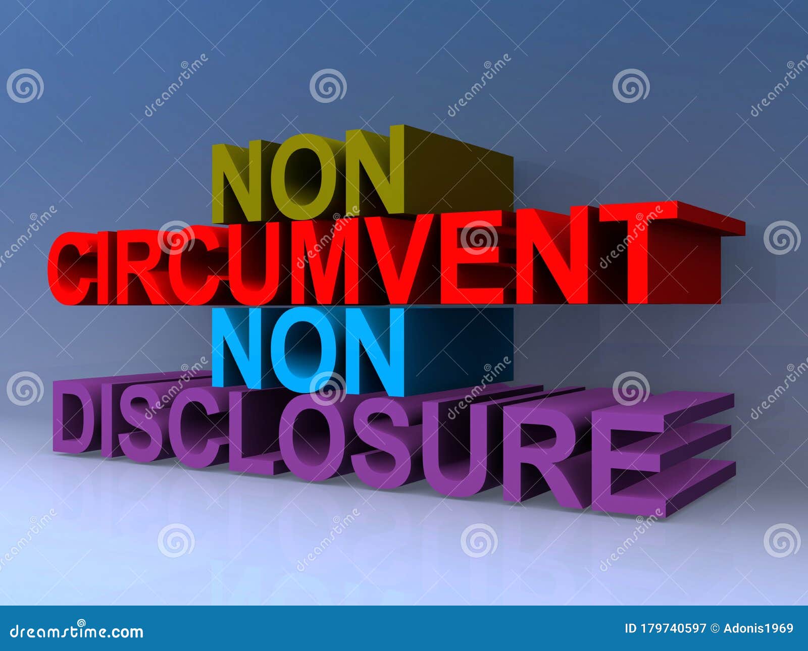 Non Circumvent Non Disclosure Stock Illustration - Illustration of ...