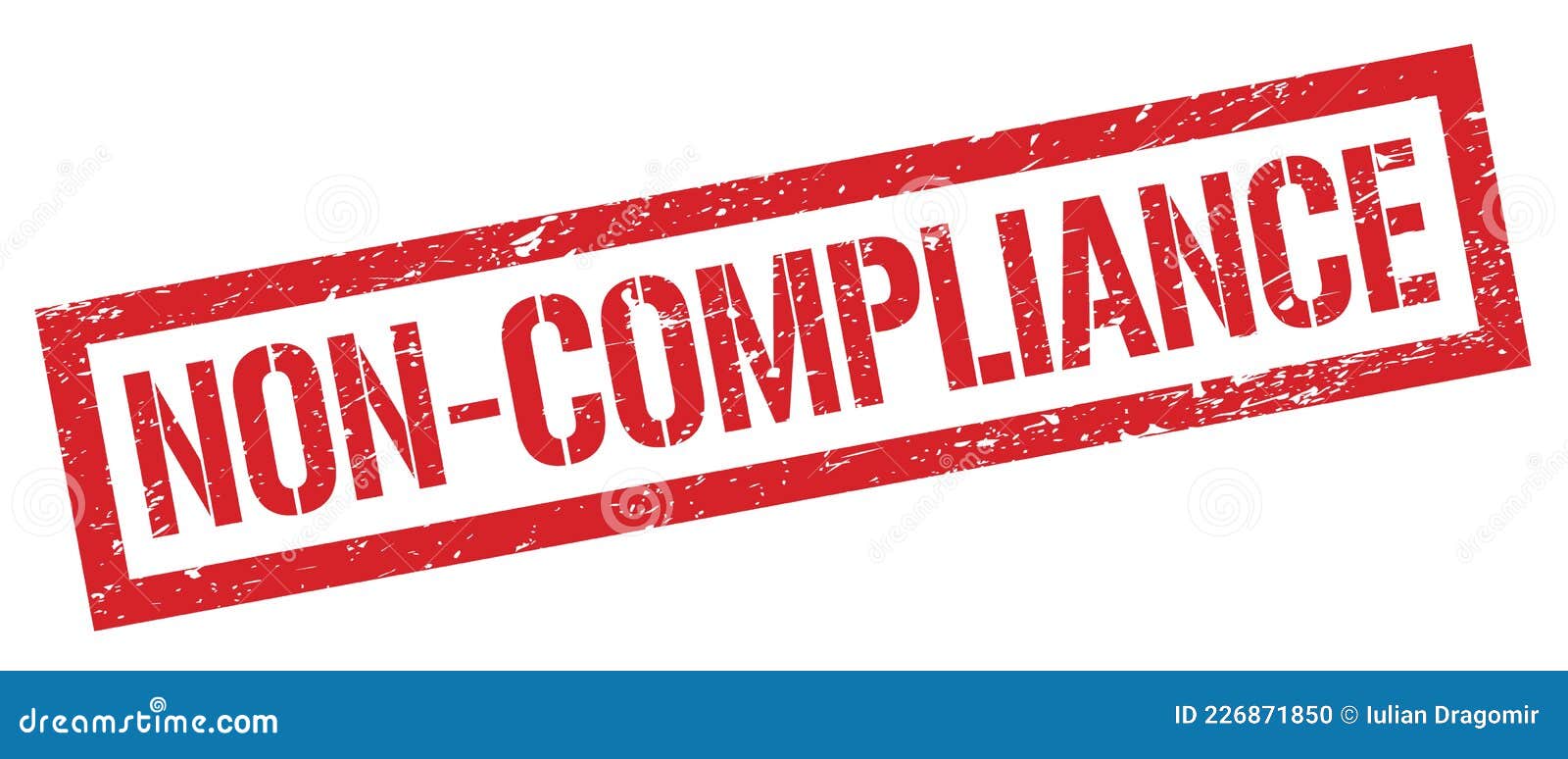 NON-COMPLIANCE Red Grungy Rectangle Stamp Stock Illustration ...
