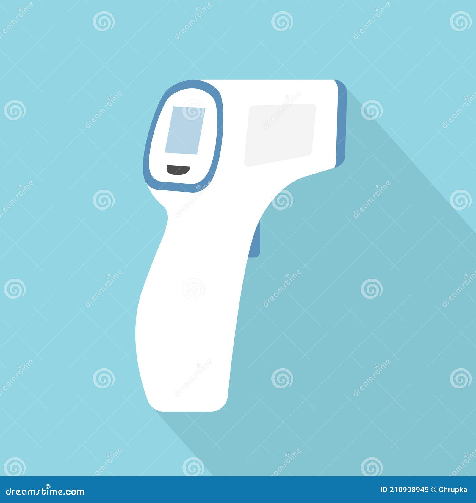 Non-contact Forehead Thermometer Icon Stock Vector - Illustration of ...