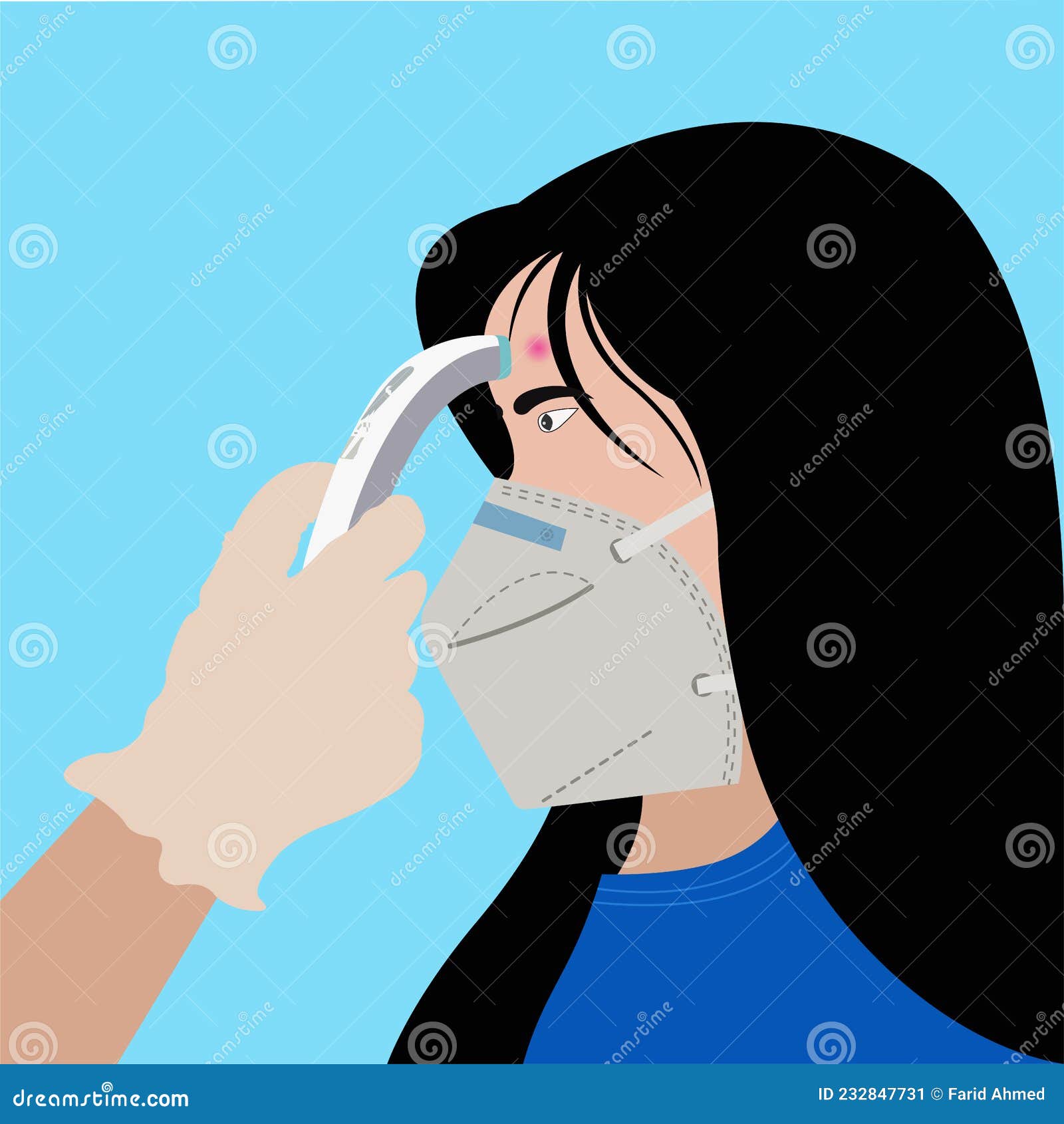 Non Contact Infrared Thermometer for Measuring Forehead Temperature ...