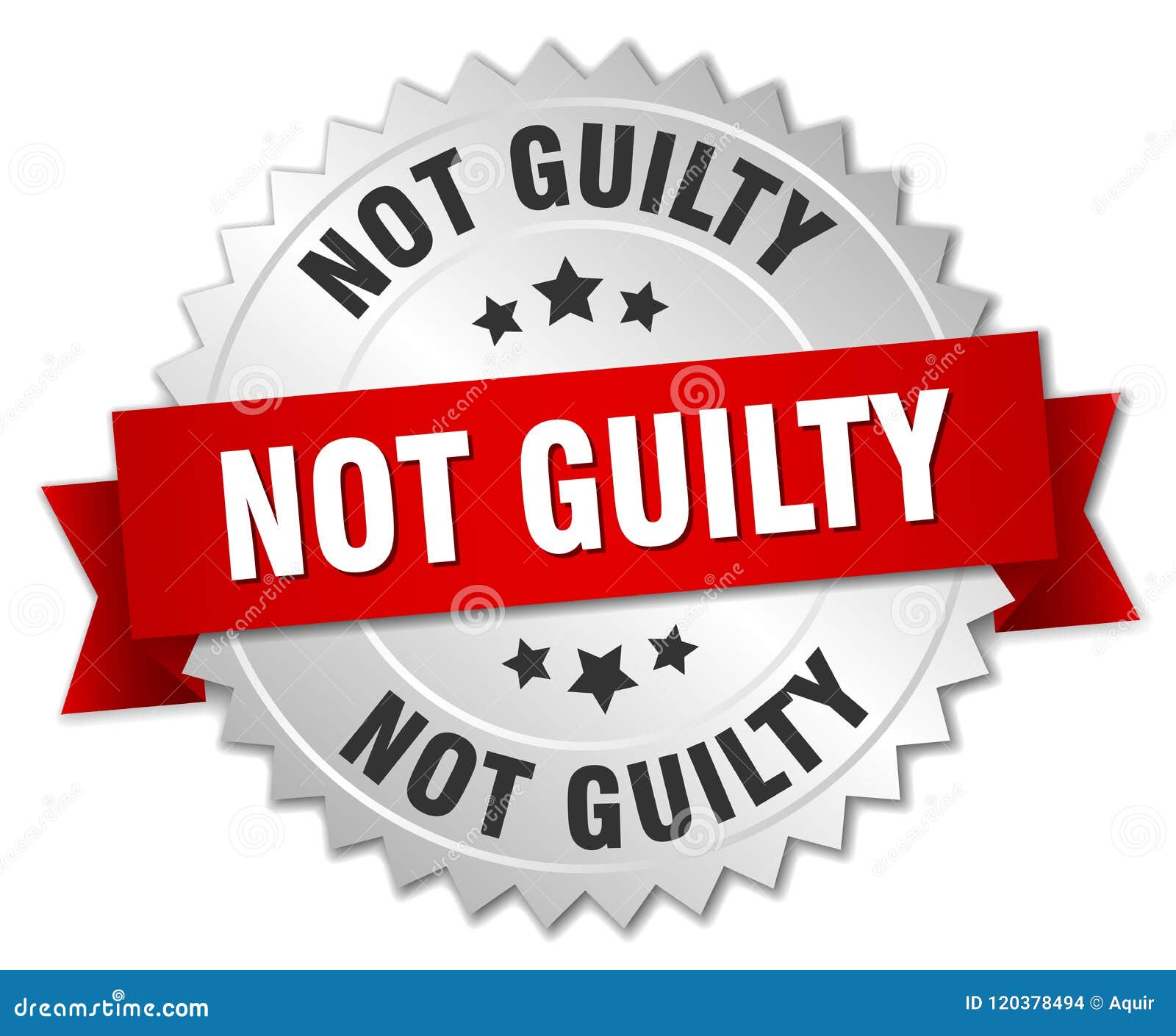 Non coupable illustration de vecteur. Illustration du brillant - 120378494