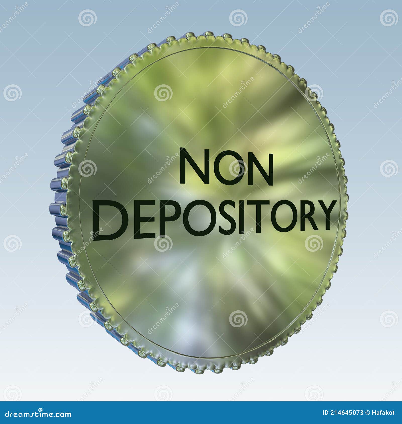 NON DEPOSITORY concept stock illustration. Illustration of business ...