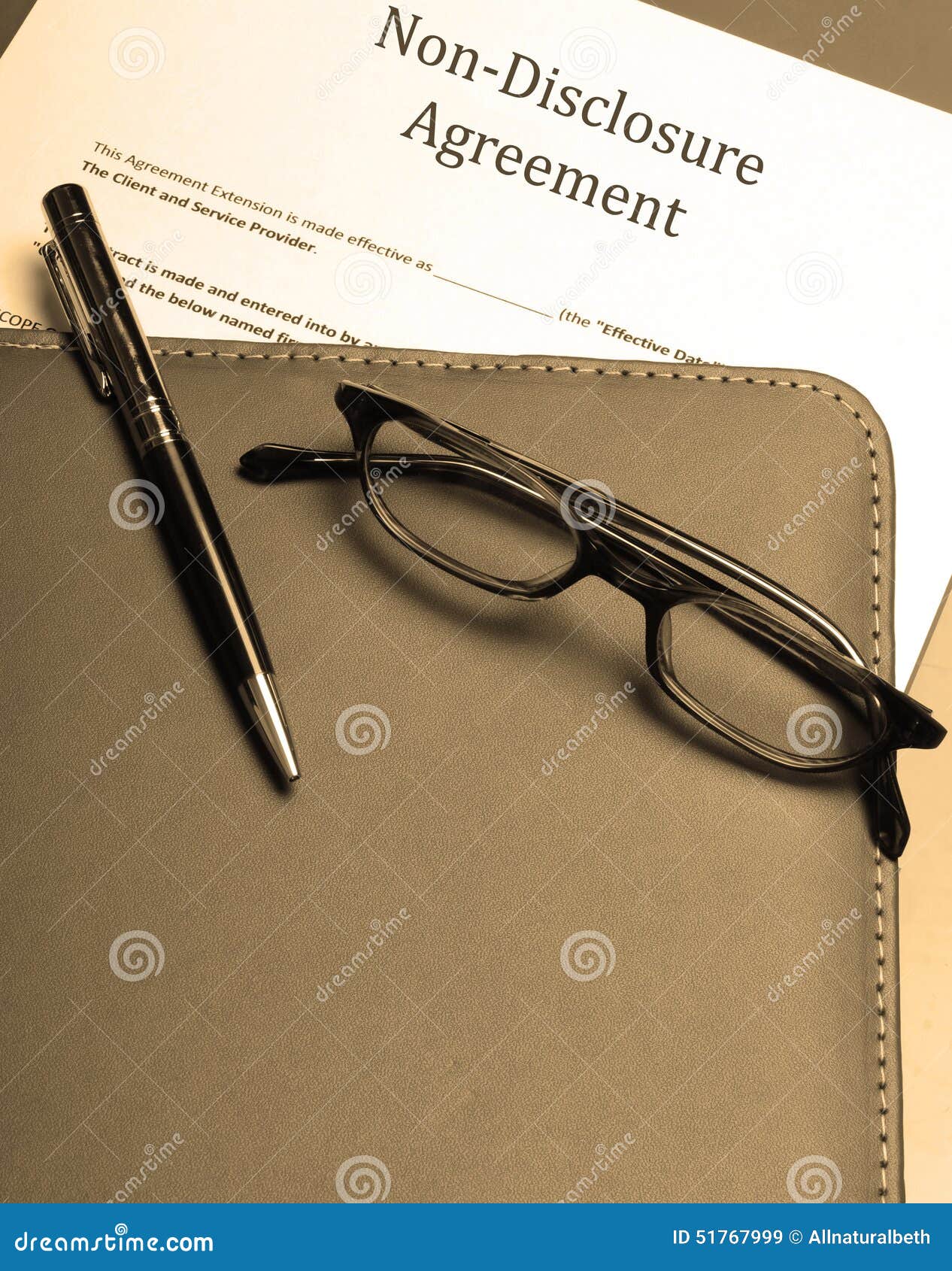 Non-disclosure agreement stock image. Image of form, paperwork - 51767999
