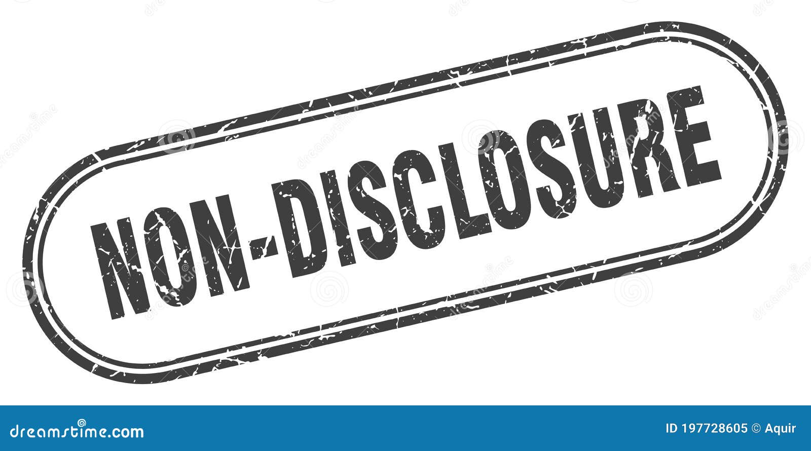Non-disclosure Stamp. Rounded Grunge Textured Sign. Label Stock Vector ...