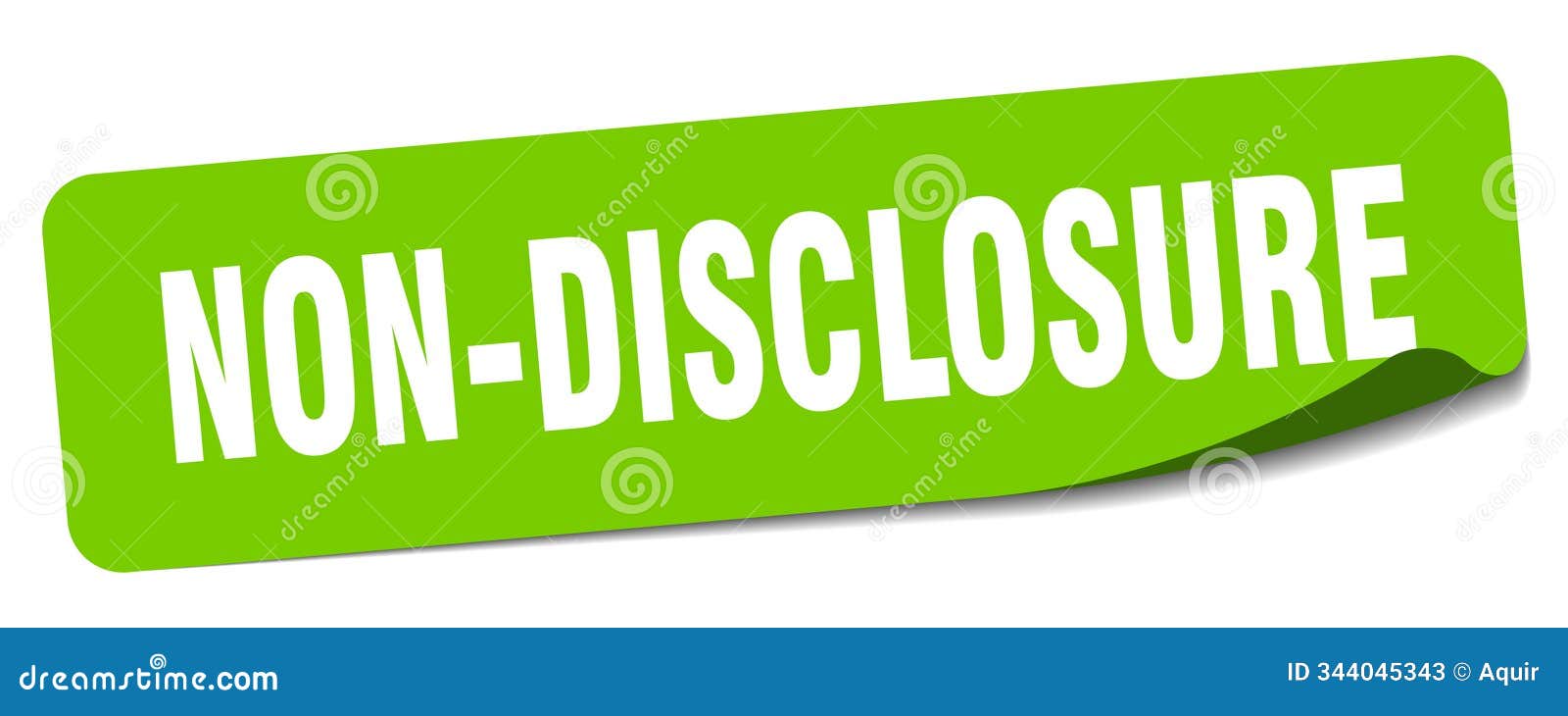 Non-disclosure Sticker. Non-disclosure Label Stock Vector ...