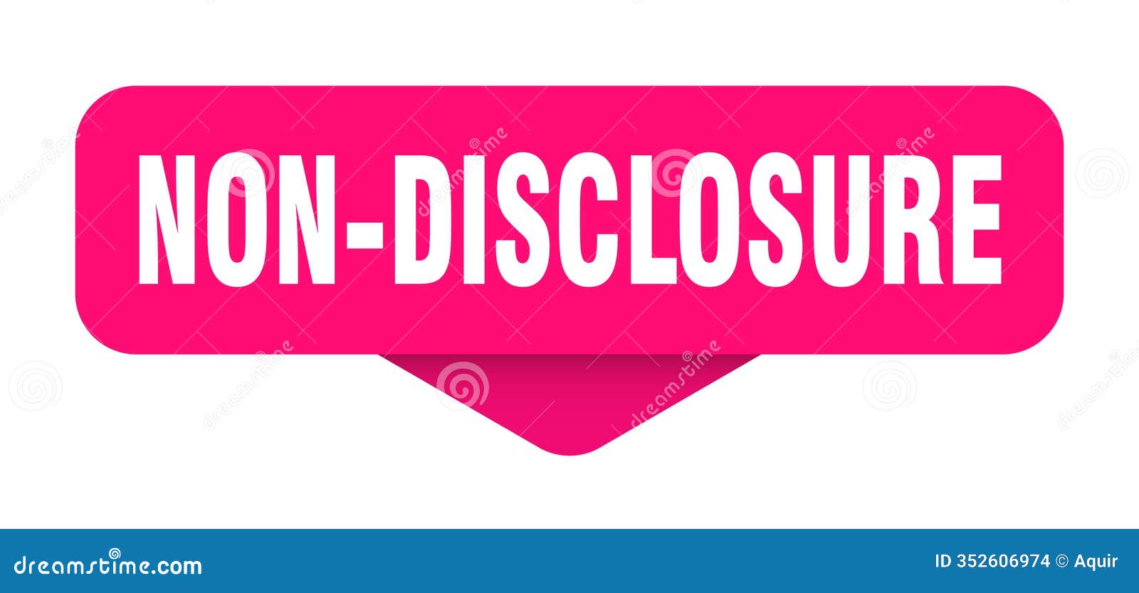 Non-disclosure Sticker. Non-disclosure Sign On Transparent Background ...