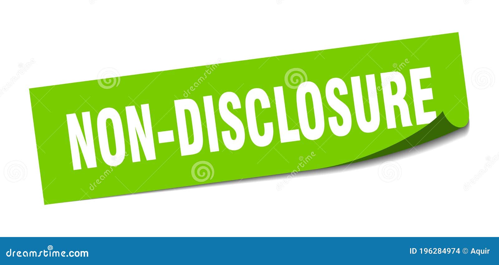Non-disclosure Sticker. Non-disclosure Sign On Transparent Background ...