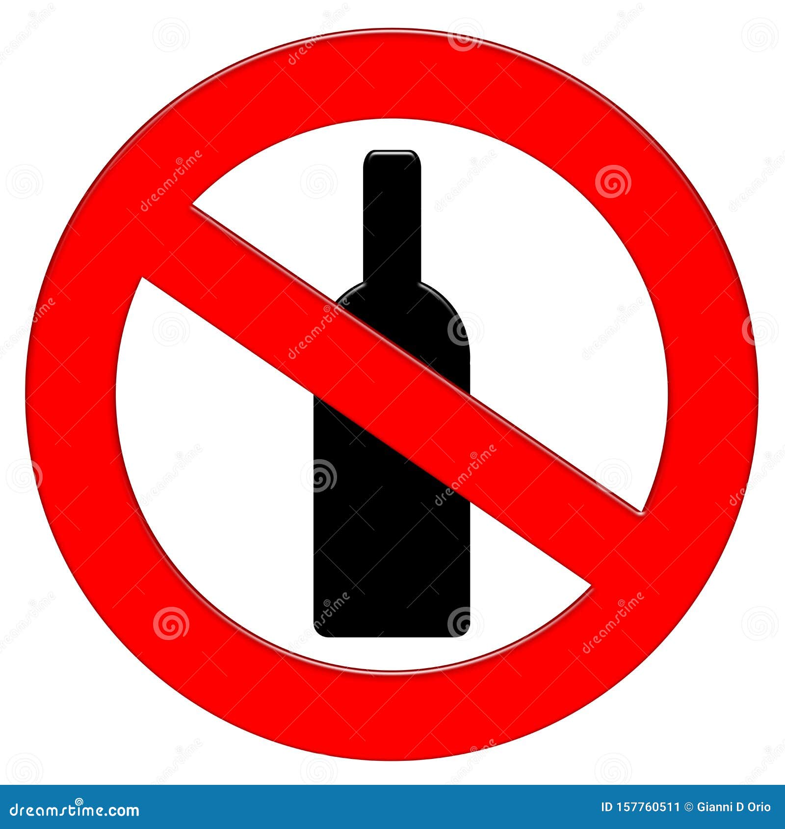 Non-drinking Symbol Illustration Icon Stock Illustration - Illustration ...