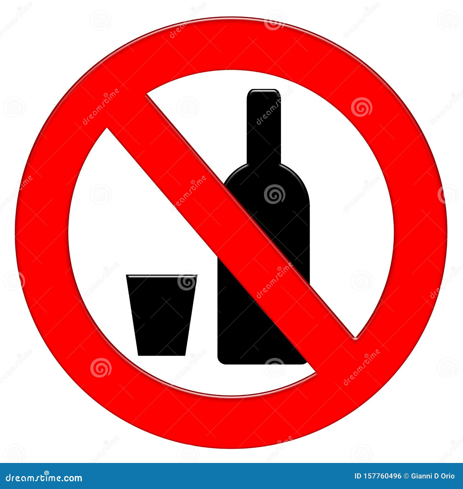 Non-drinking Symbol Illustration Icon Stock Illustration - Illustration ...