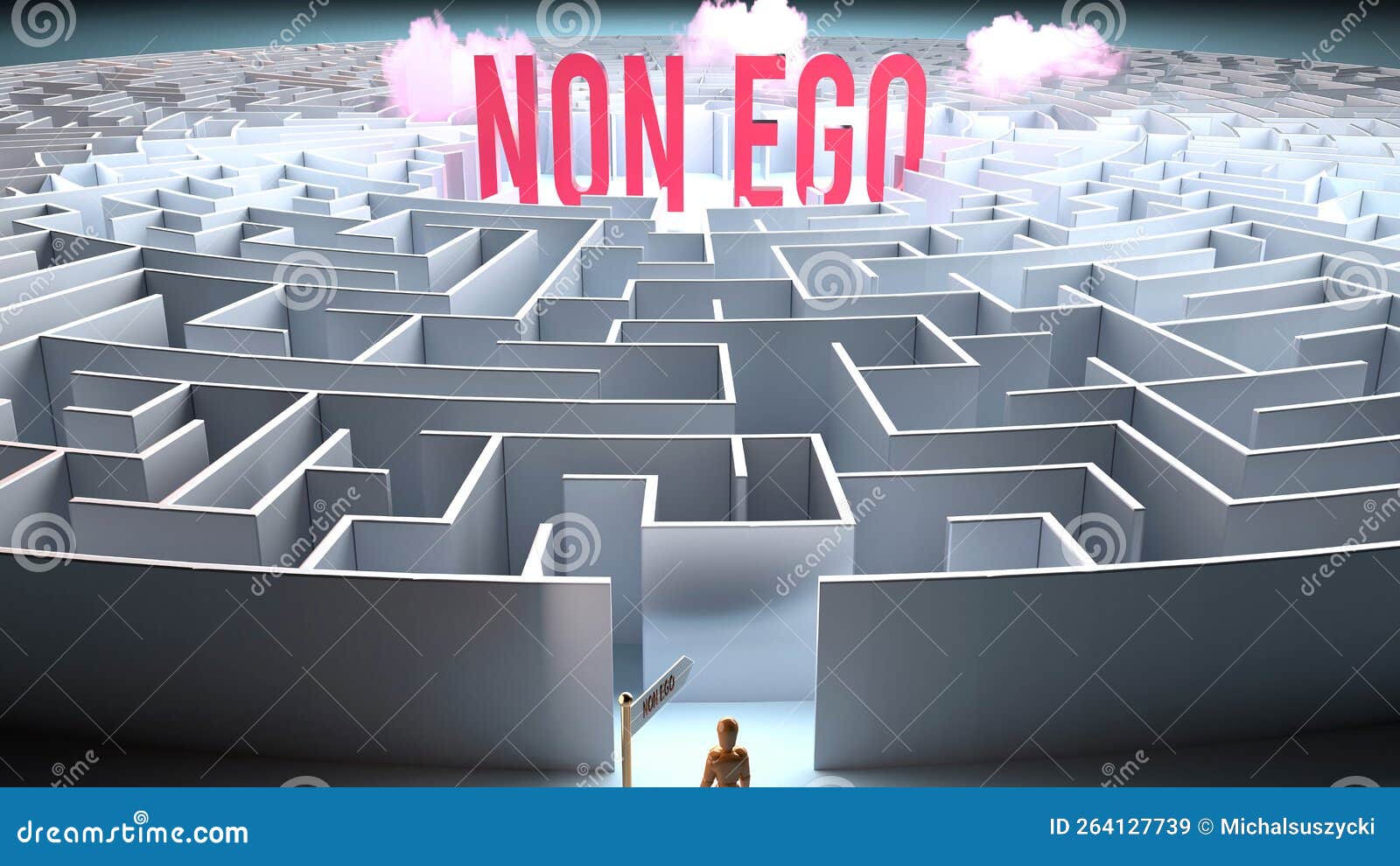 Non Ego and a Complicated Path To it Stock Illustration - Illustration ...