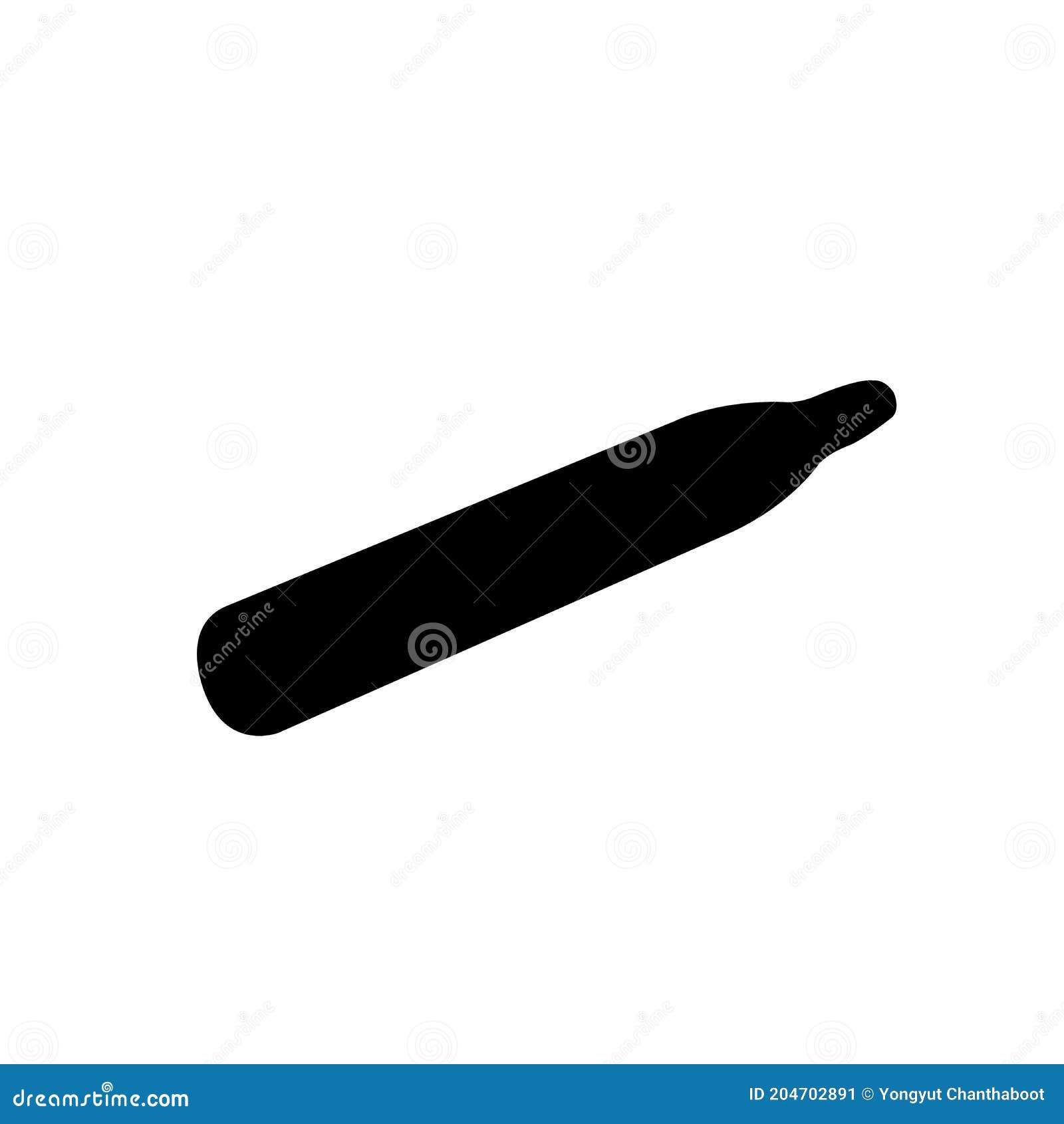 Non-Flammable Gas Black Icon, Vector Illustration, Isolate on White ...