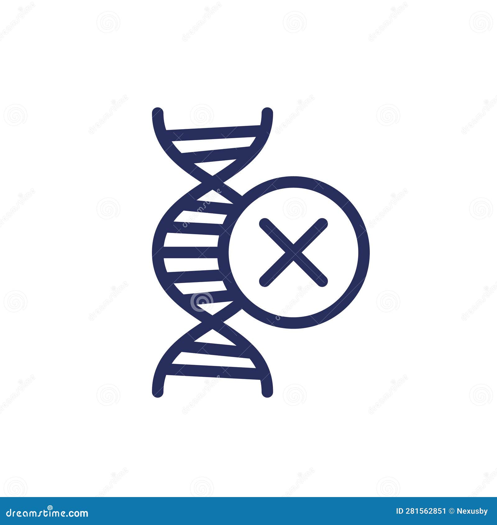 Non Genetically Modified, Non-gmo Line Icon Stock Vector - Illustration ...