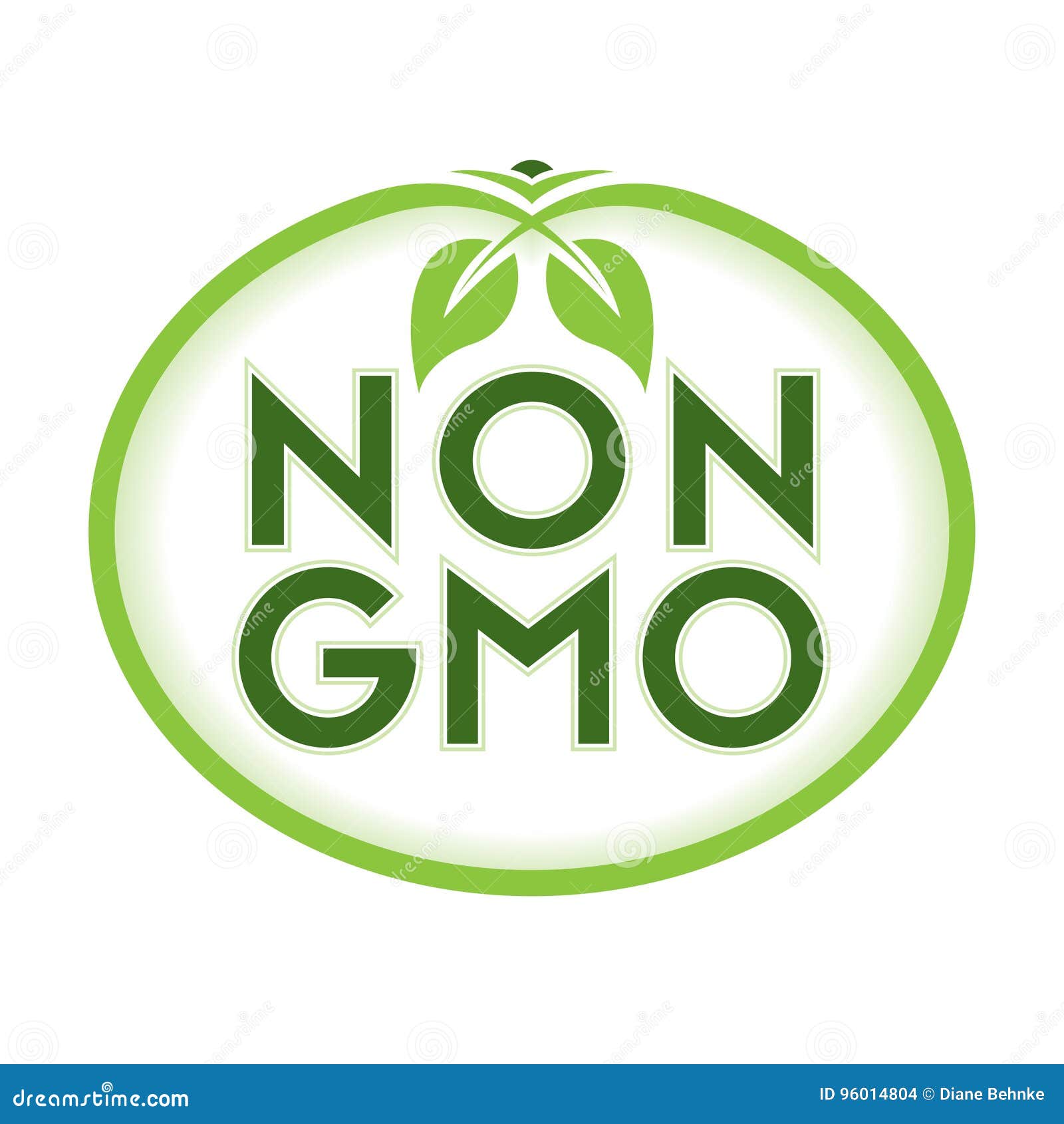 Non Gmo Logo Icon Symbol Vector Illustration 96014804