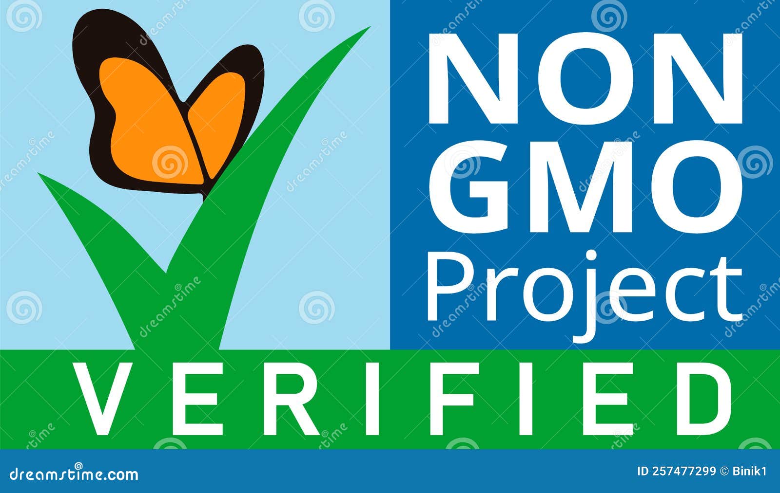 Non GMO Project Vector Icon. Verified Standard Stock Vector ...