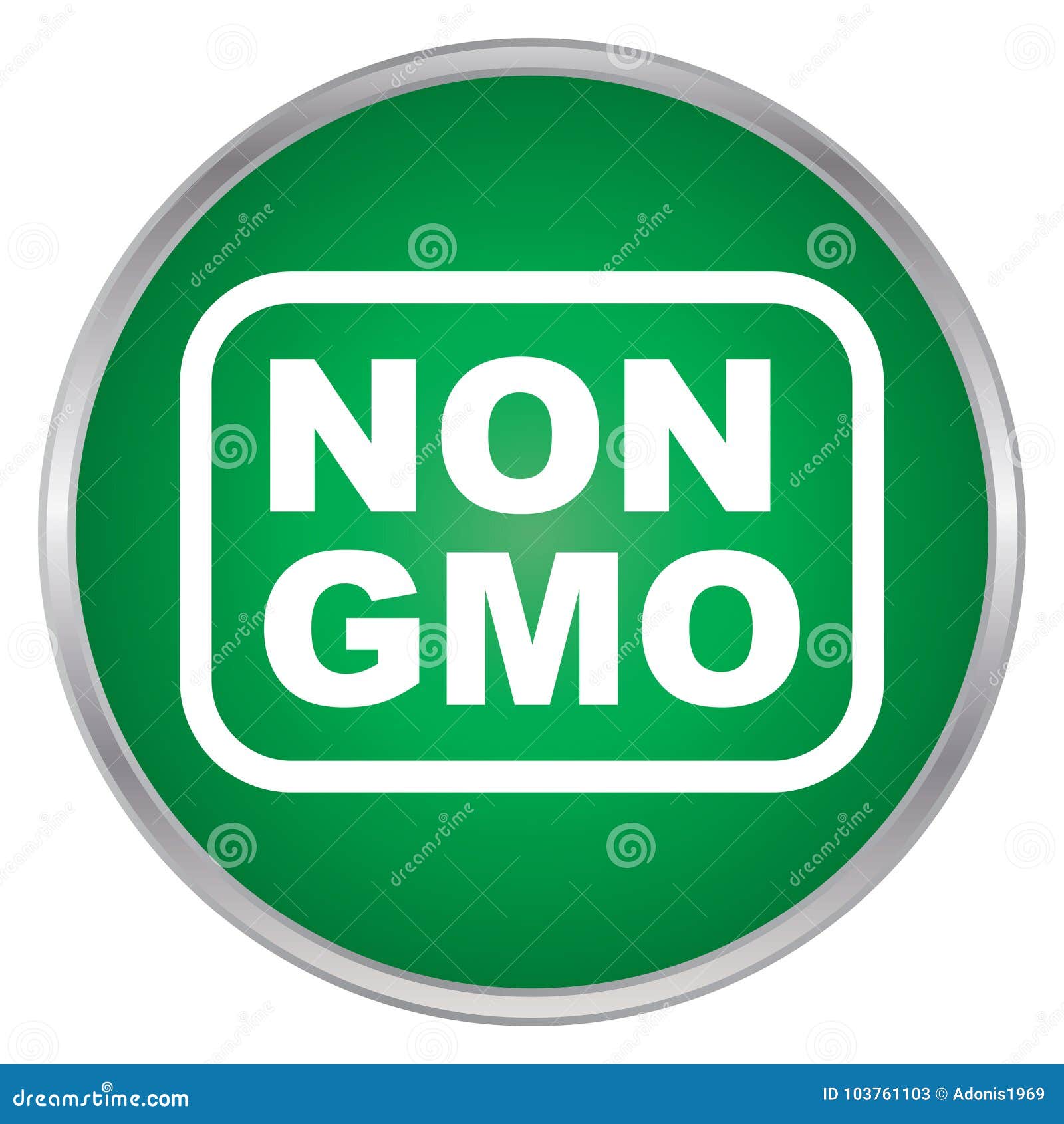 Non GMO sign stock vector. Illustration of note, frame - 103761103