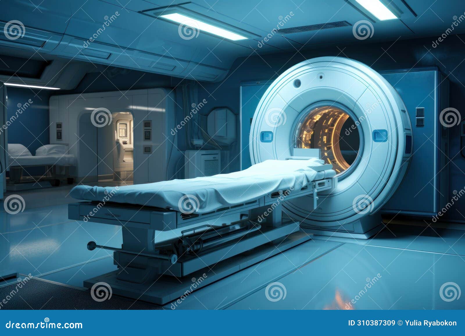 Non-invasive Mri Medical Machine. Generate Ai Stock Image - Image of ...