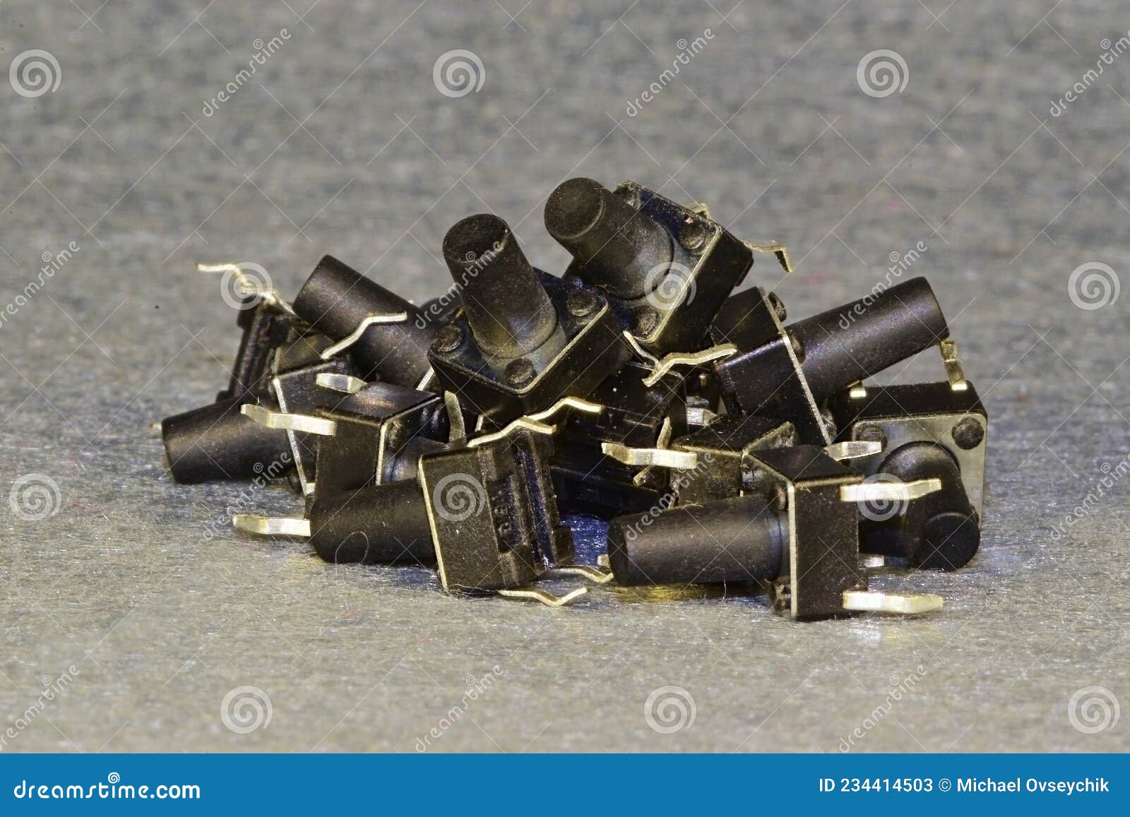 Non-locking Multi-frequency Electric Buttons Stock Image - Image of ...