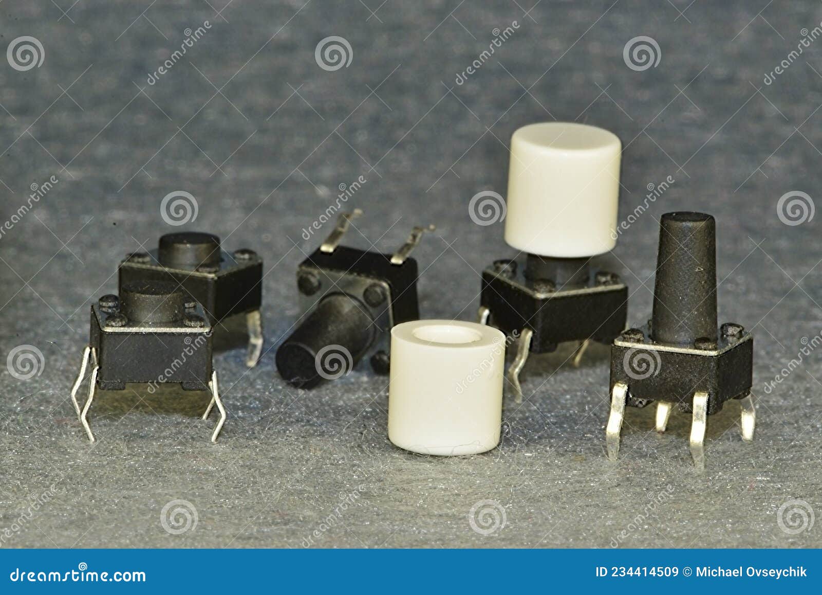 Non-locking Multi-frequency Electric Buttons Stock Image - Image of ...