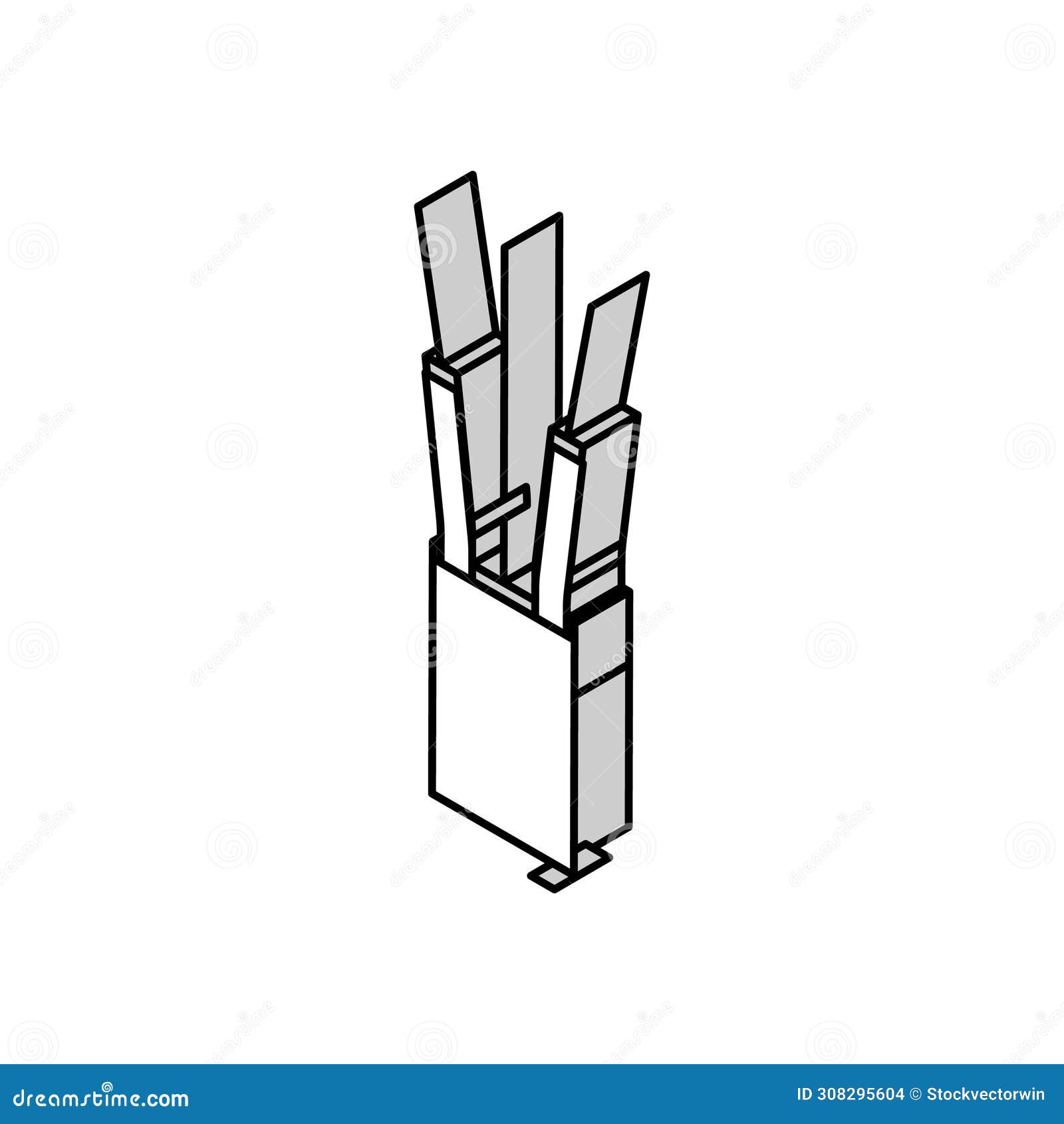 Non Metallic Sheathed Wire Cable Isometric Icon Vector Illustration ...