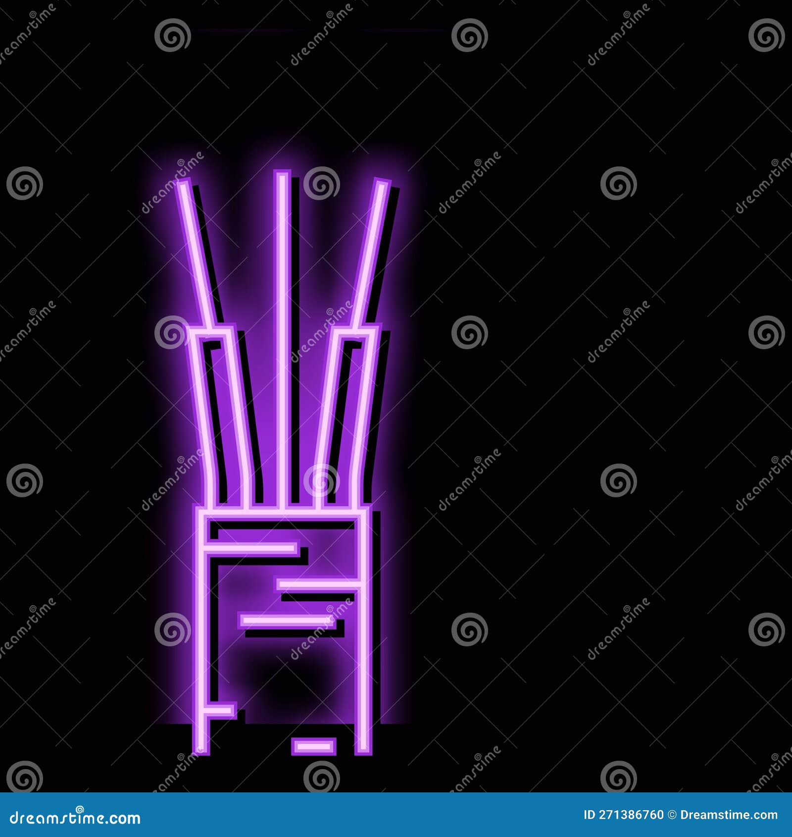 Non Metallic Sheathed Wire Cable Neon Glow Icon Illustration Stock ...