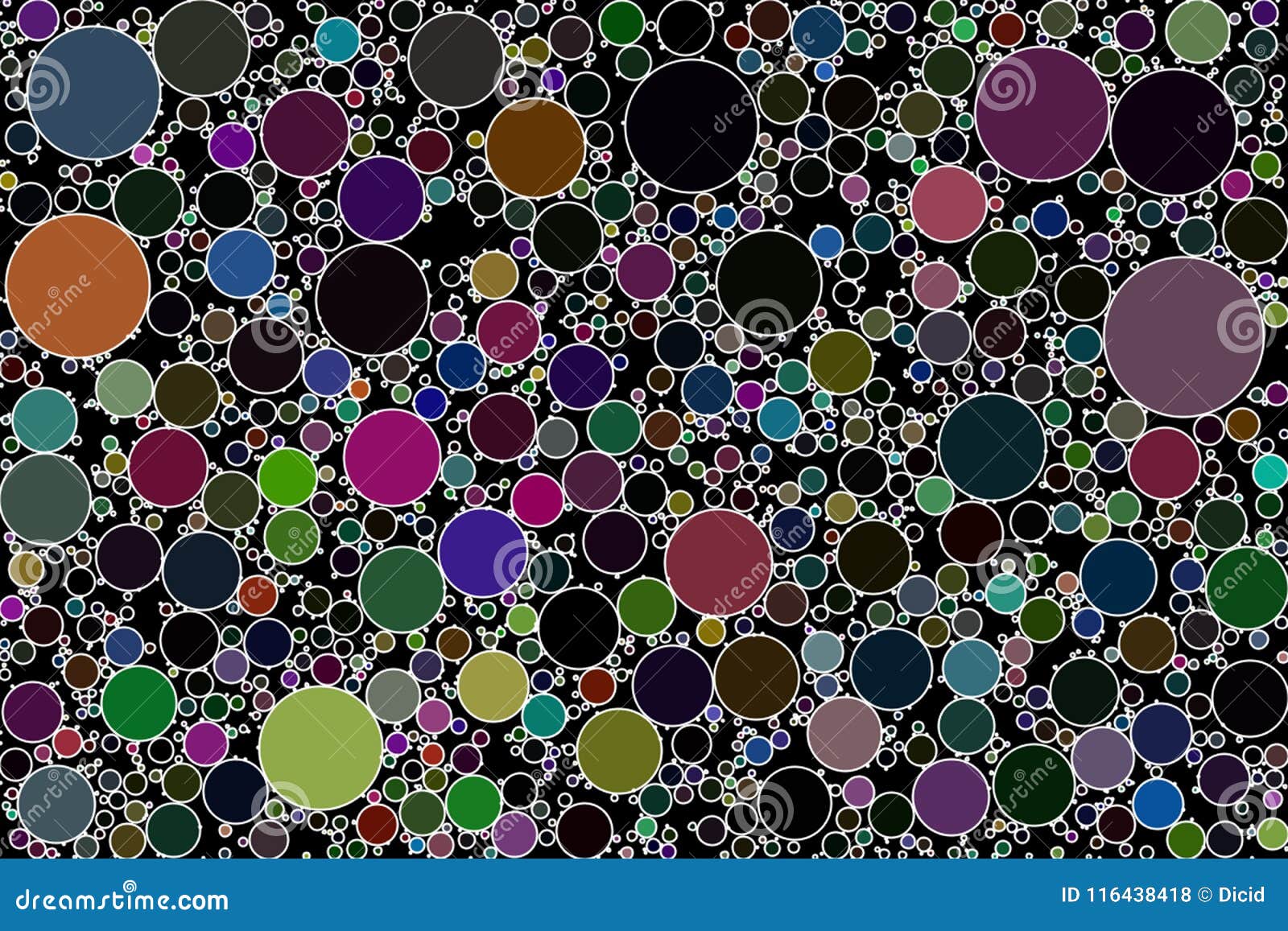 Circle Packing Abstract Background Image Stock Photo | CartoonDealer ...