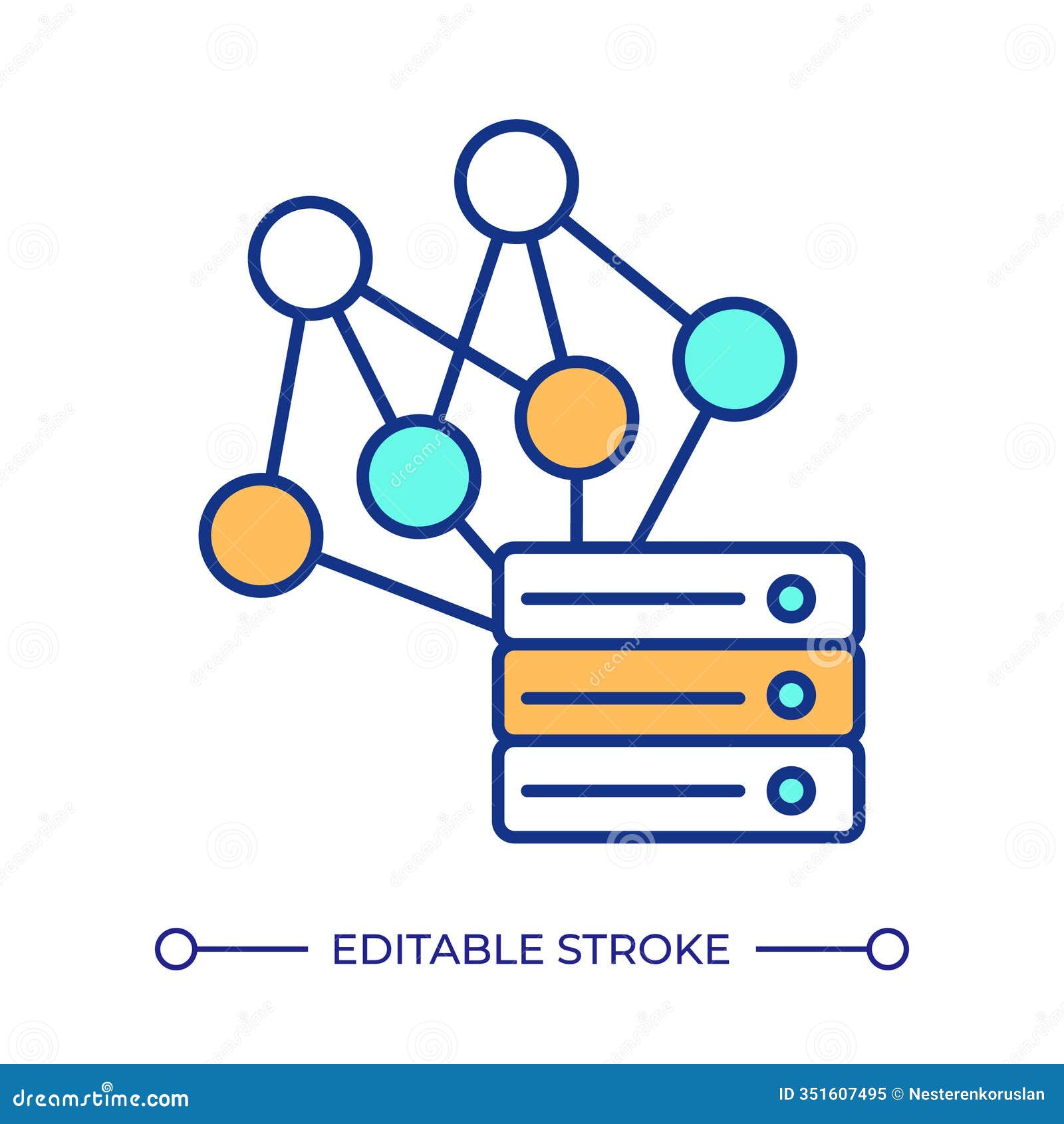 Non Parametric Statistical Analysis RGB Color Icon Stock Illustration ...