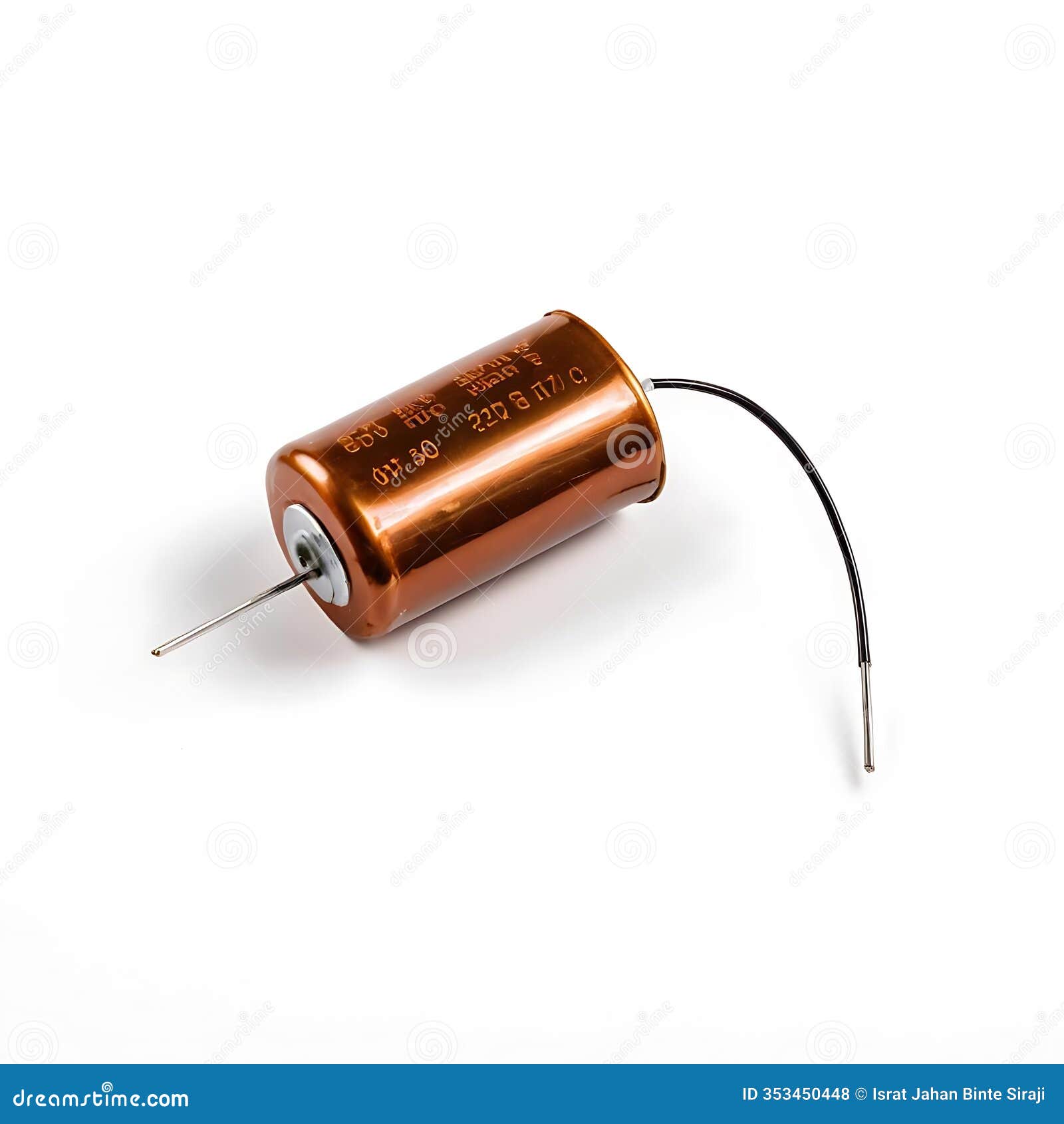 Non-Polarized Capacitor Isolated on a White Background Stock ...