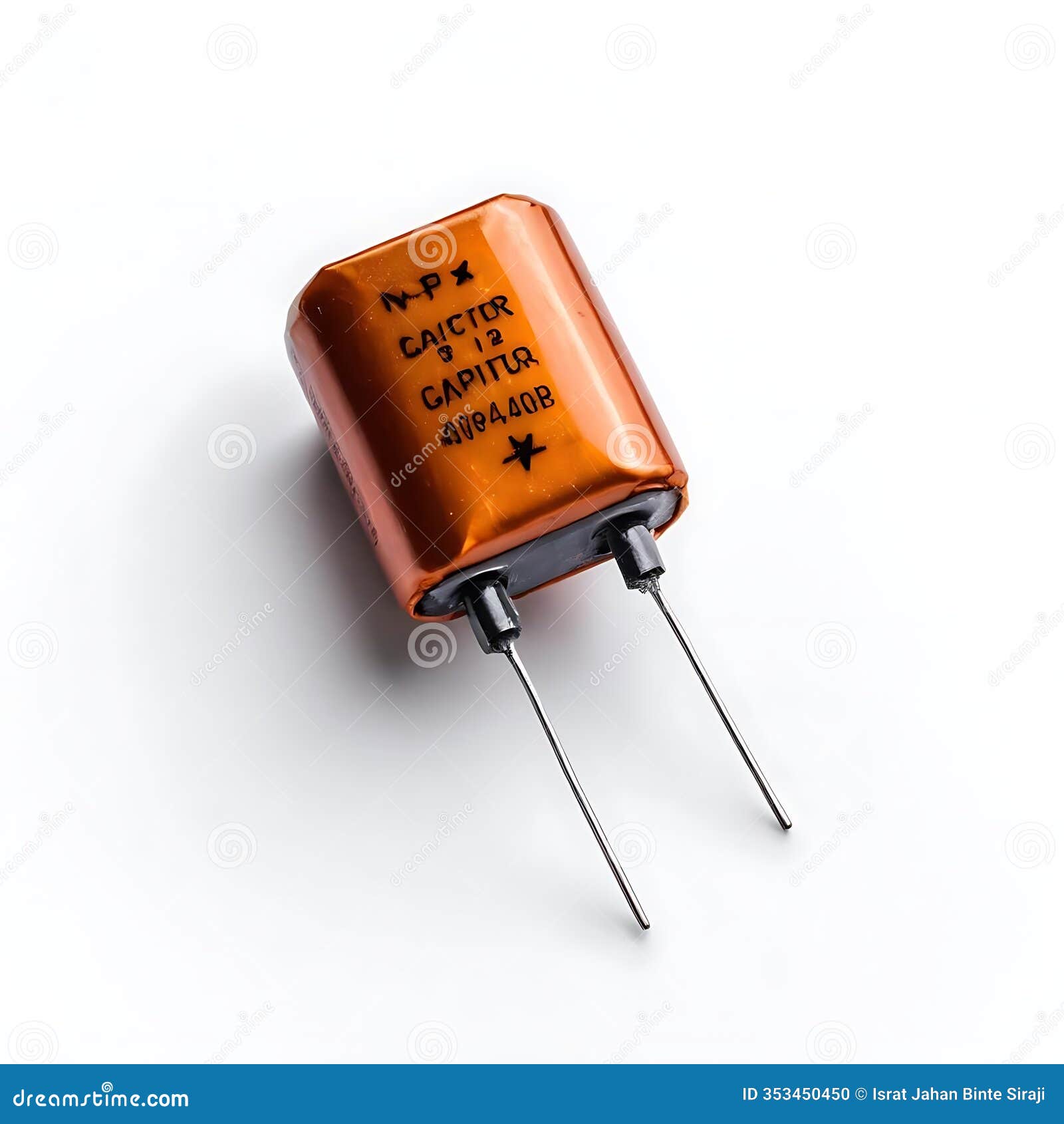 Non-Polarized Capacitor Isolated on a White Background Stock ...