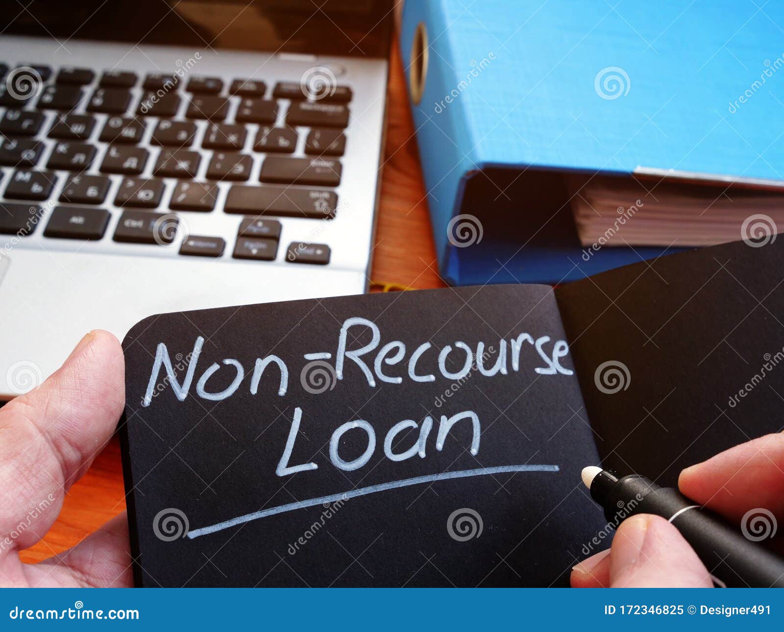 Non-Recourse Loan Underlined Sign in the Note. Stock Image - Image of ...