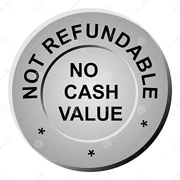 Non-refundable token stock vector. Illustration of coin - 7002573
