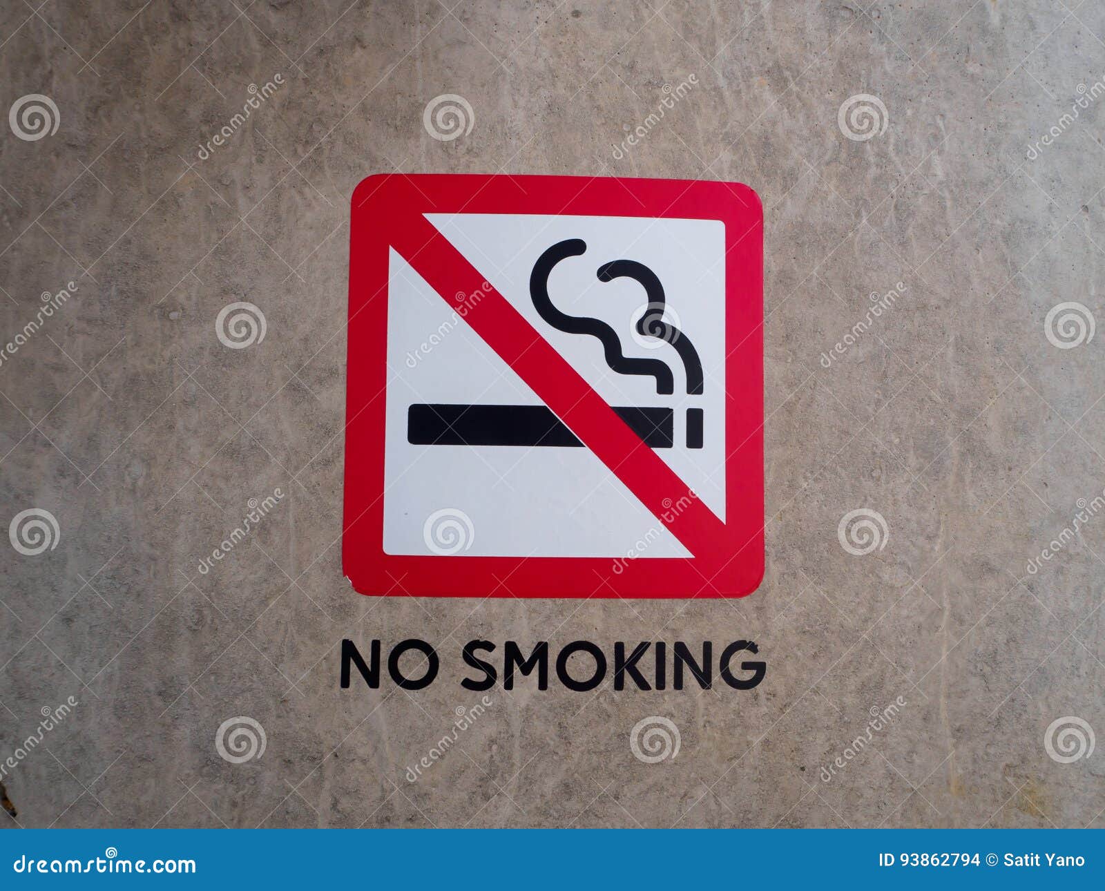 Non smoking sign stock photo. Image of prohibition, warning - 93862794