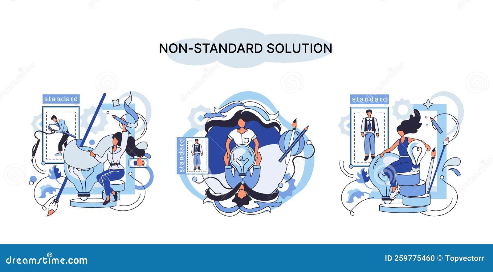 Non Standart Solution Metaphor. Finding Decisionss, Problem Solving ...