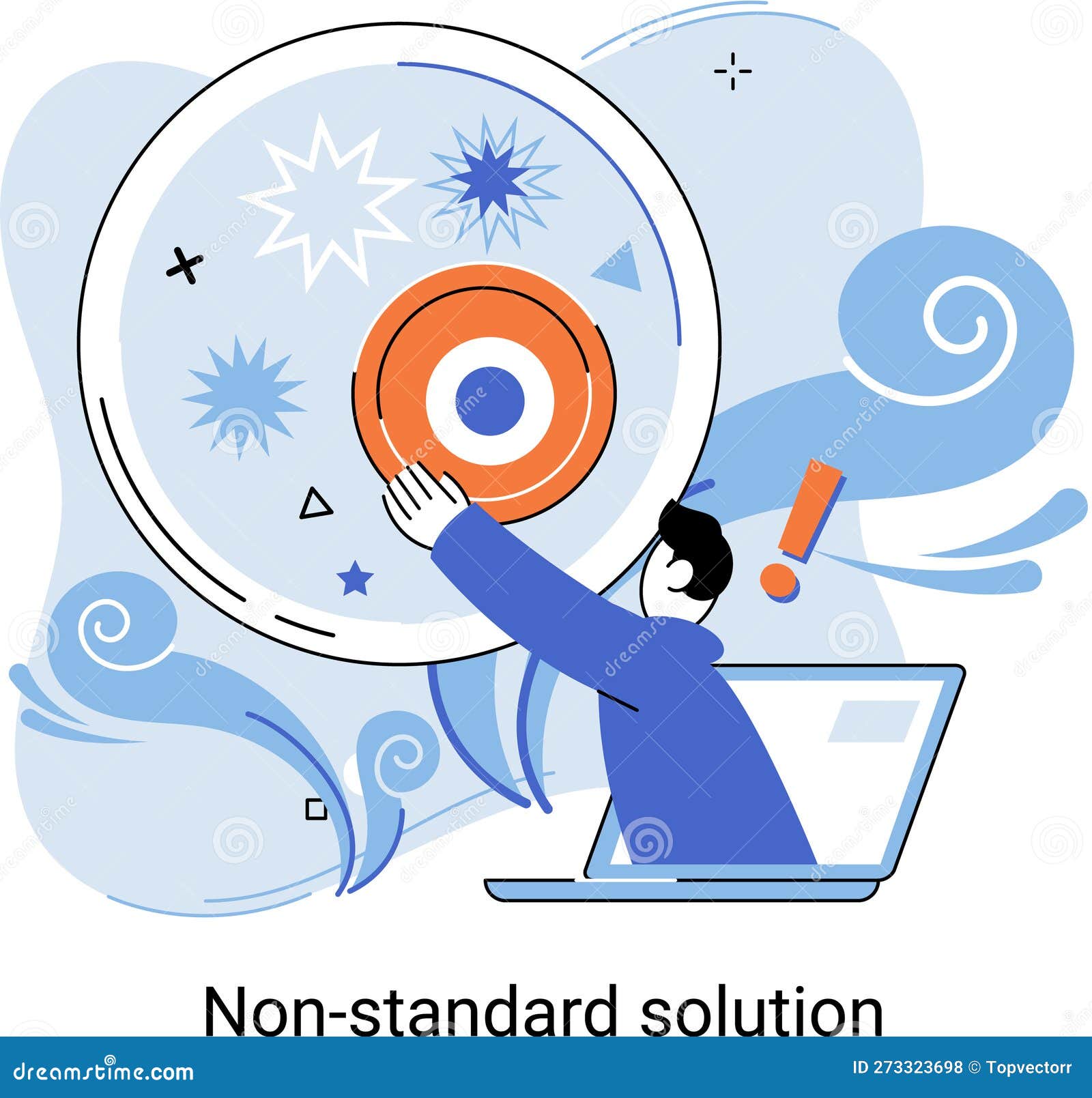 Non Standart Solution Metaphor. Finding Decisionss, Problem Solving ...