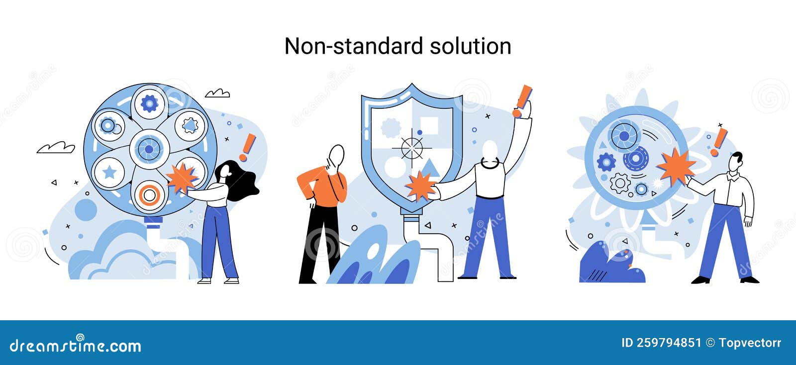 Non Standart Solution Metaphor. Finding Decisionss, Problem Solving ...