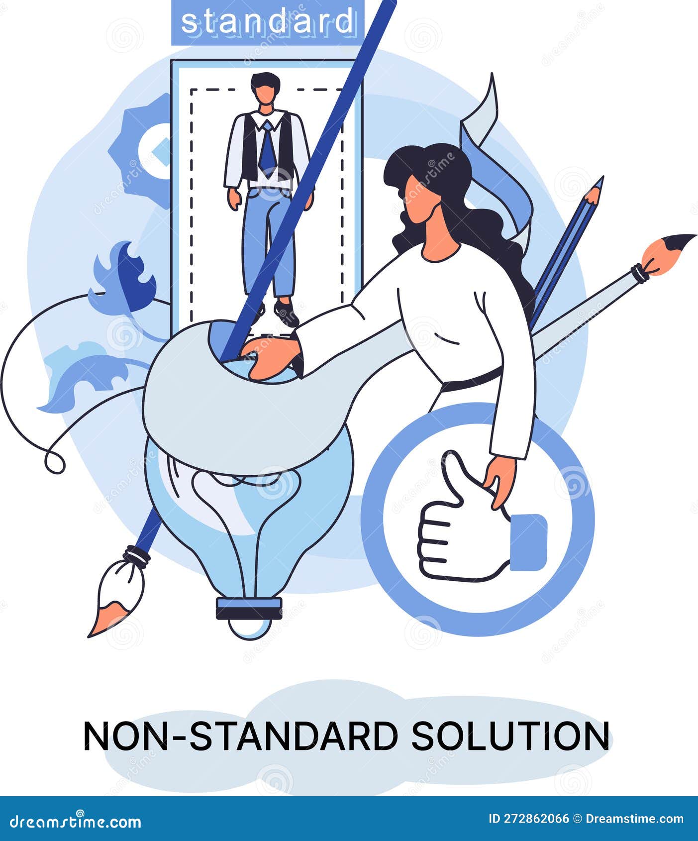 Non Standart Solution Metaphor. Finding Decisionss, Problem Solving ...