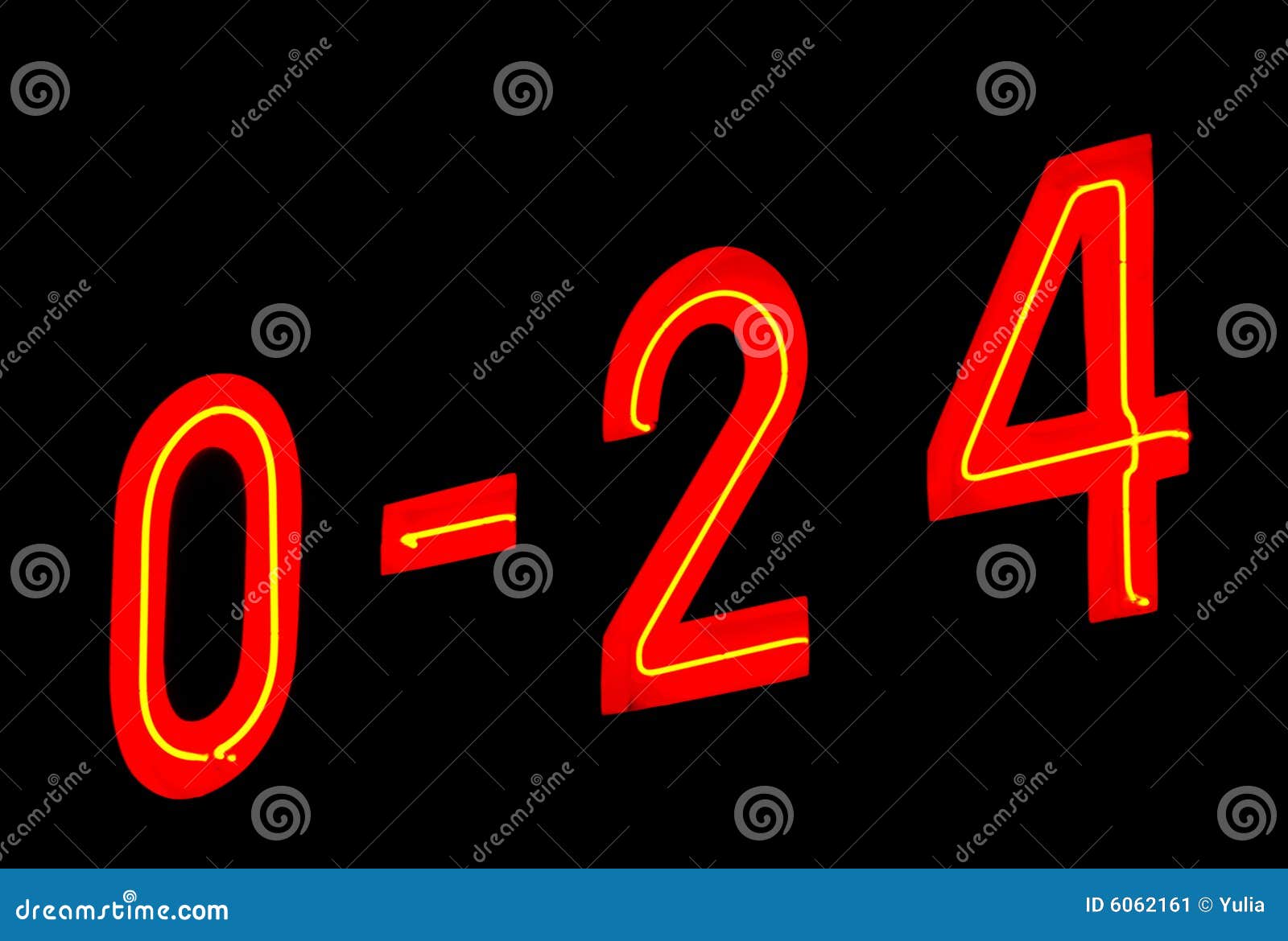 Non-stop stock image. Image of continual, neon, hour, hours - 6062161