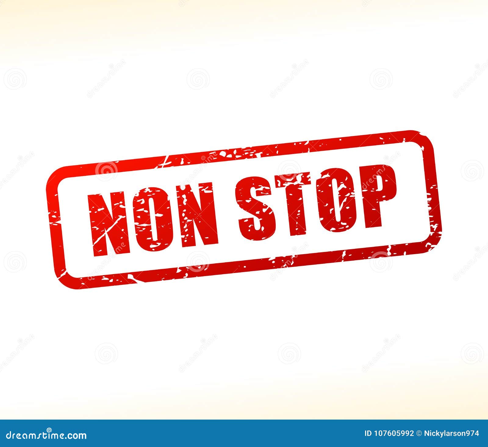 Non stop text buffered stock vector. Illustration of seal - 107605992