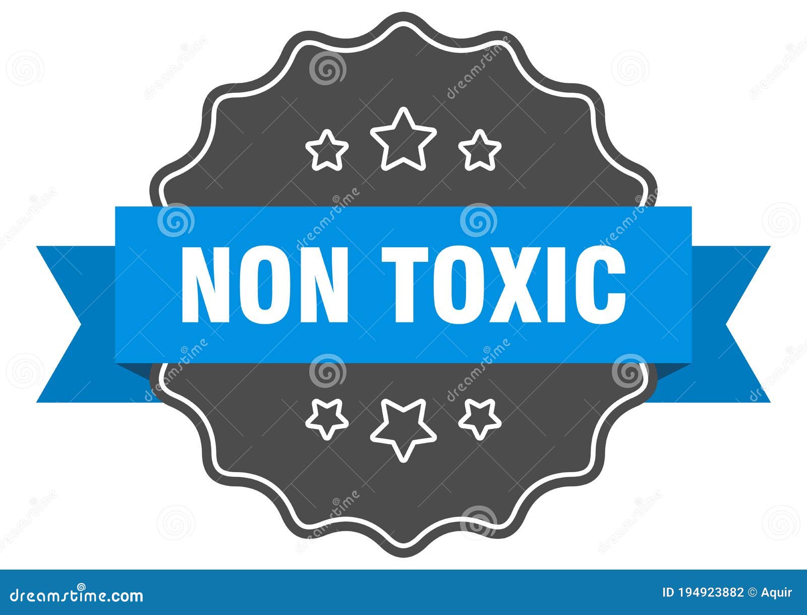Non toxic label stock vector. Illustration of template - 194923882