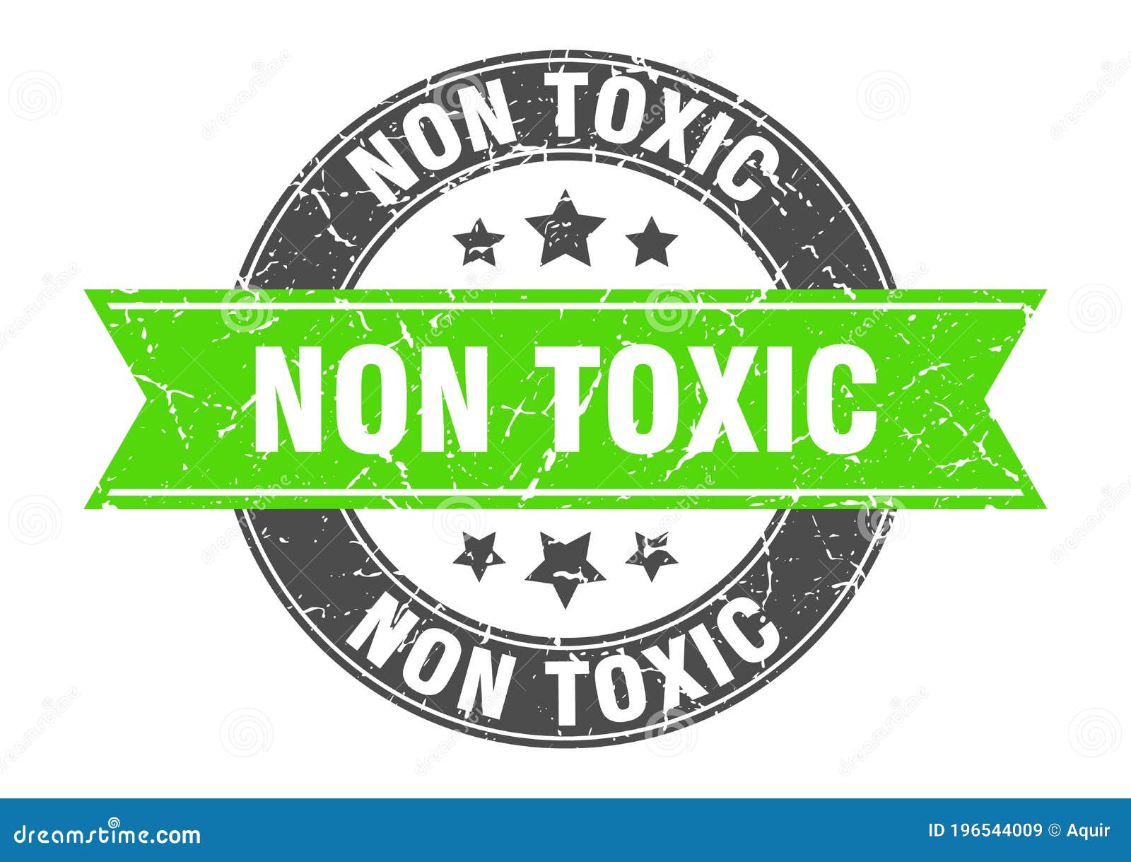 Non toxic stamp stock vector. Illustration of isolated - 196544009