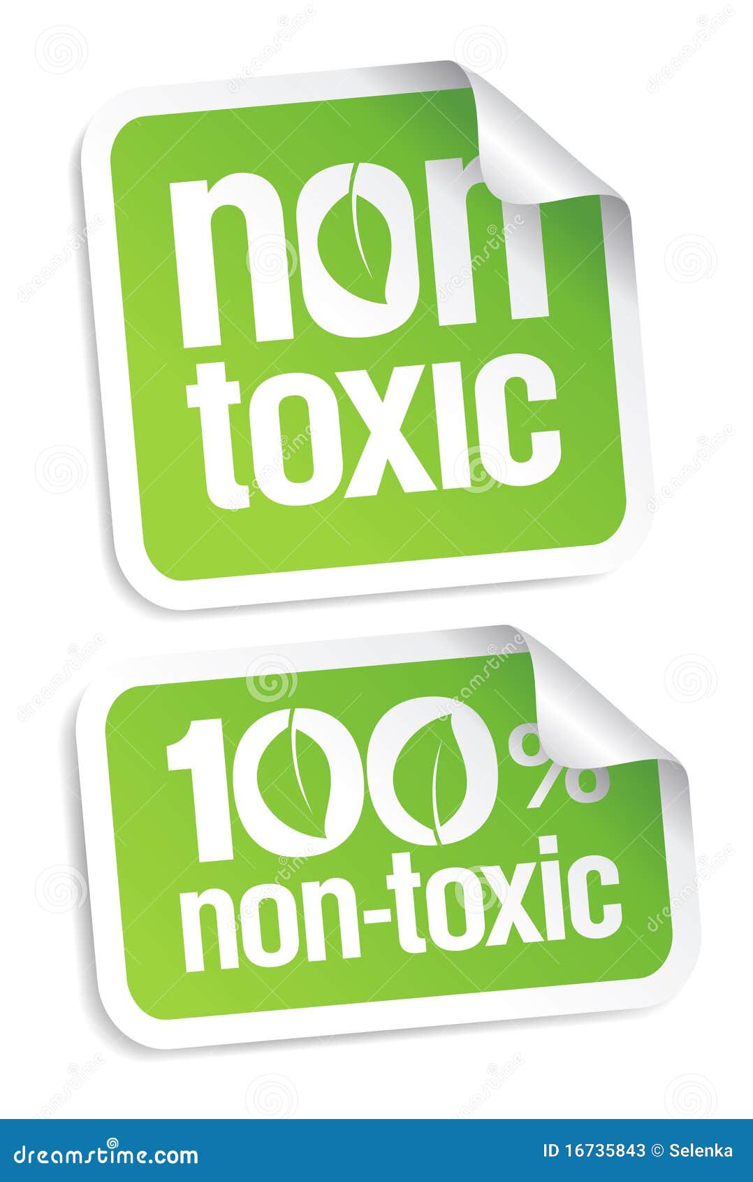 Non toxic stickers. stock vector. Illustration of percent - 16735843